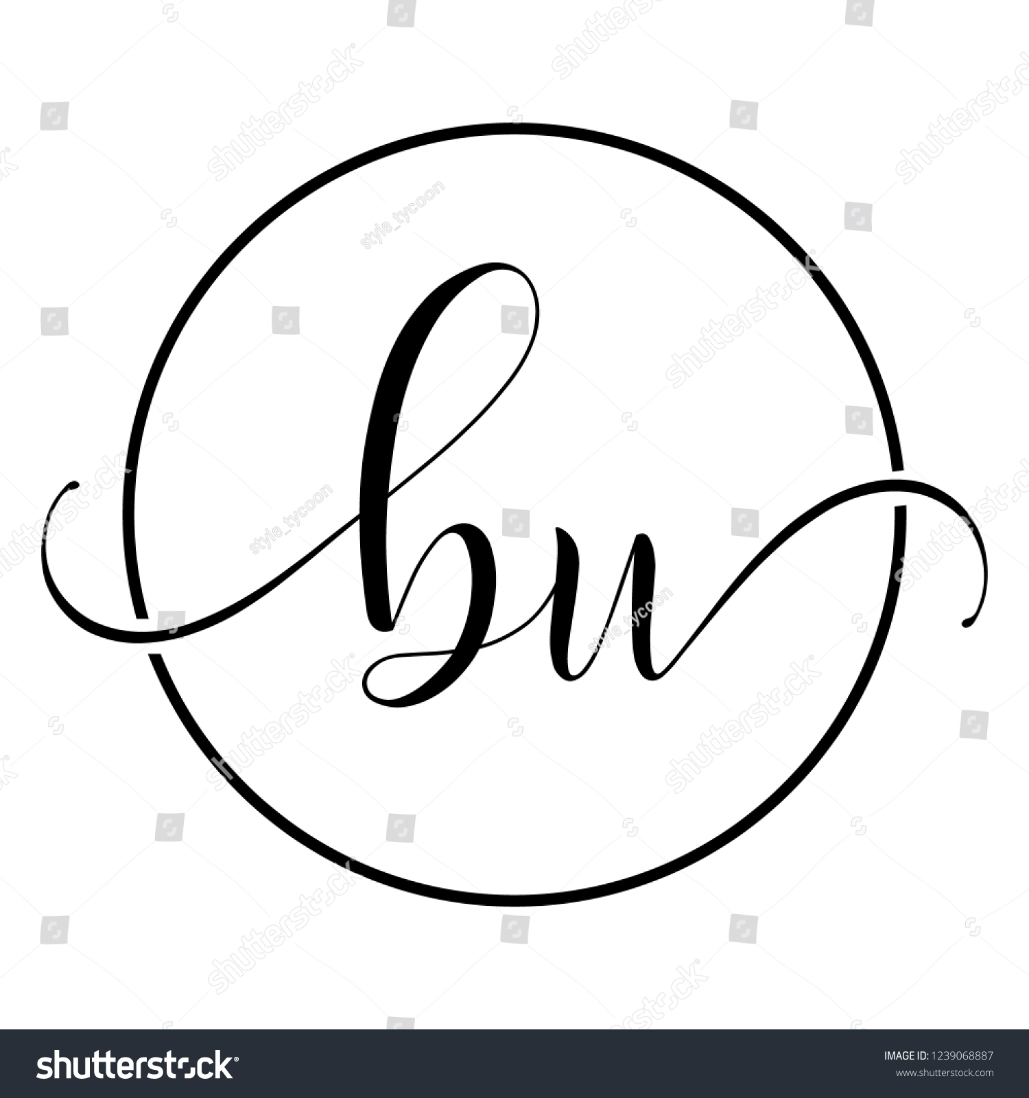 Bu Icon Logo Stock Vector (Royalty Free) 1239068887