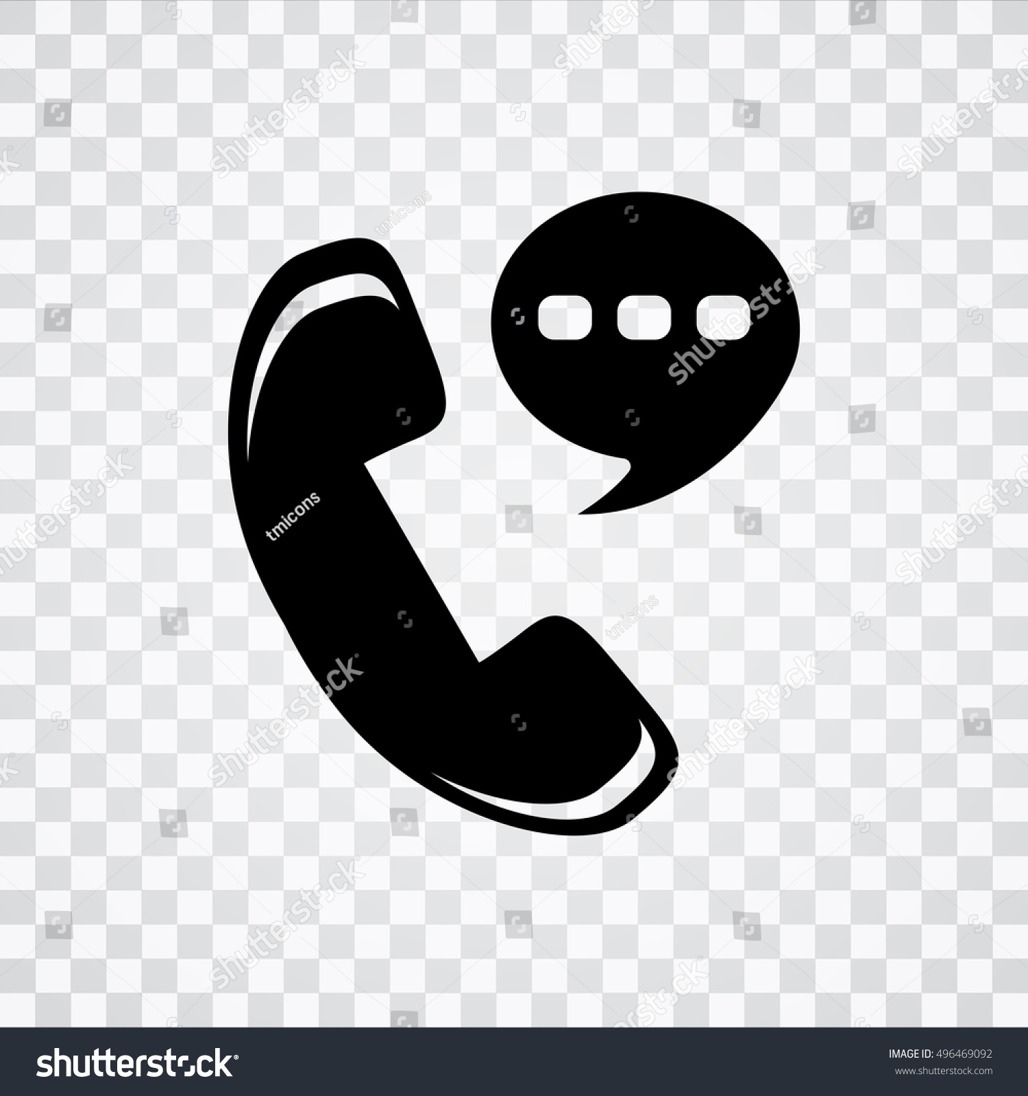 Bubble Call Icon Stock Vector (Royalty Free) 496469092 | Shutterstock