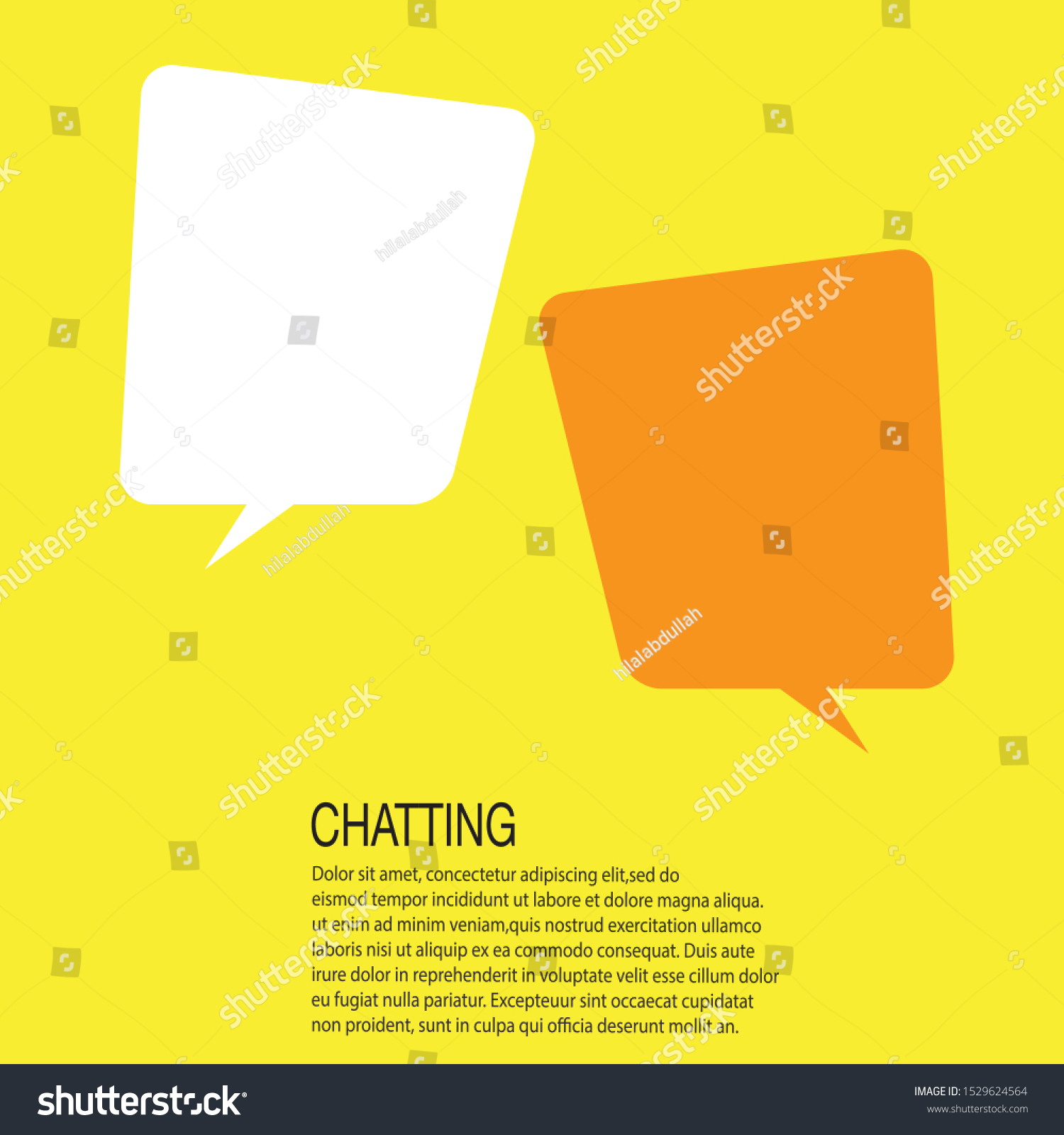 Bubble Dialog Box Chatting Template Vector Stock Vector (Royalty Free ...