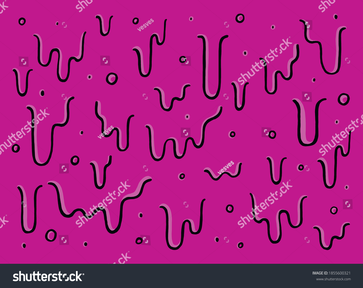 Bubble Abstract Pink Blobs Vector Illustration Stock Vector (Royalty ...