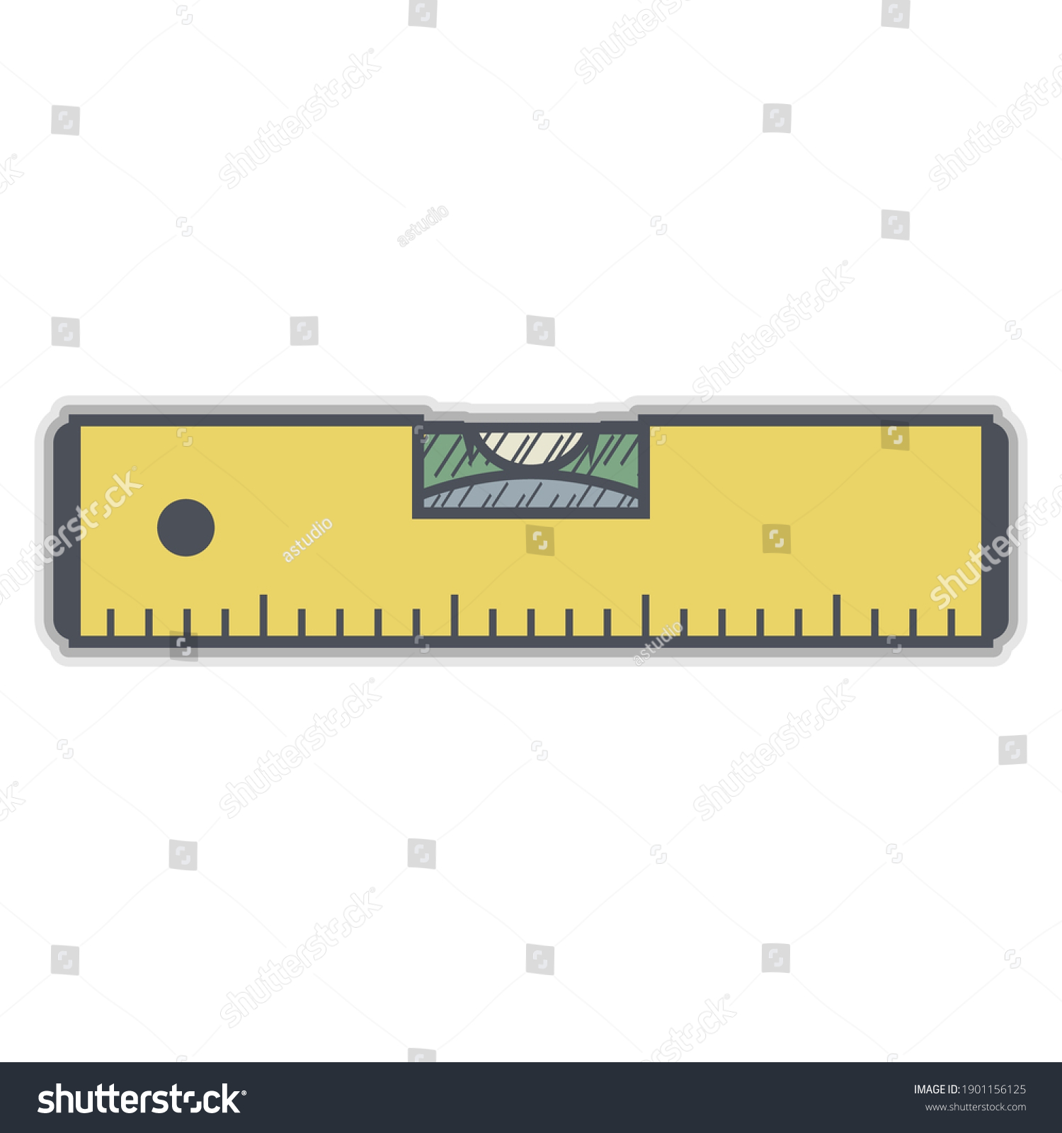 Bubble Level Icon Sign Abstract Vector Stock Vector (Royalty Free ...