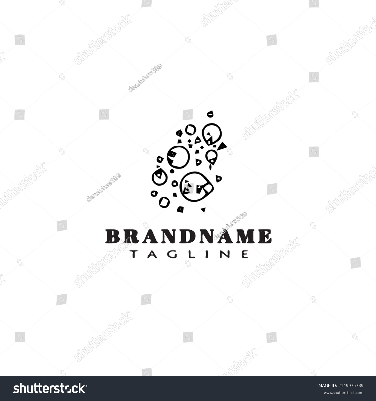 Bubble Logo Icon Design Modern Vector Stock Vector (Royalty Free ...