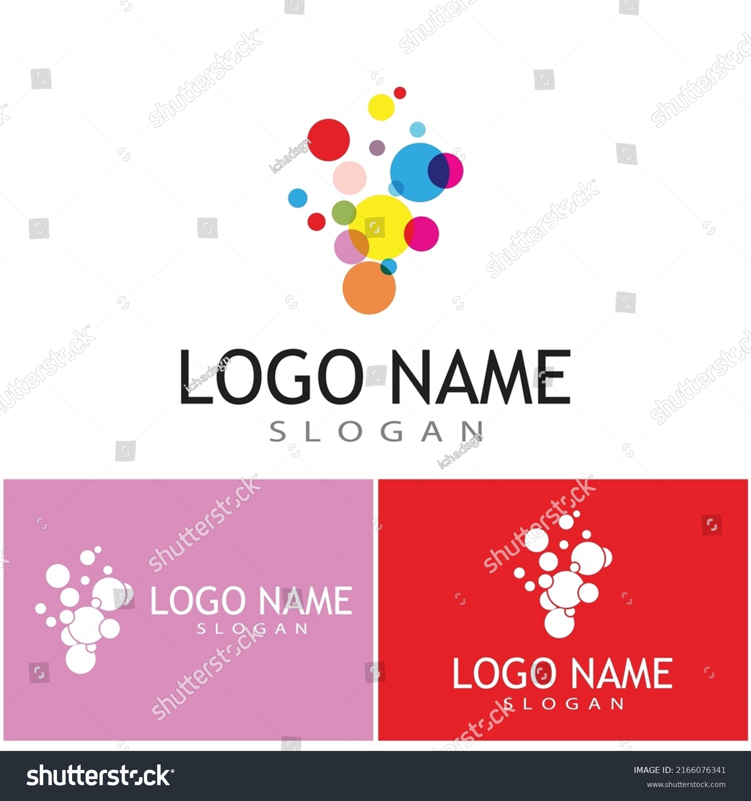 Bubble Logo Template Vector Icon Illustration Stock Vector (Royalty ...