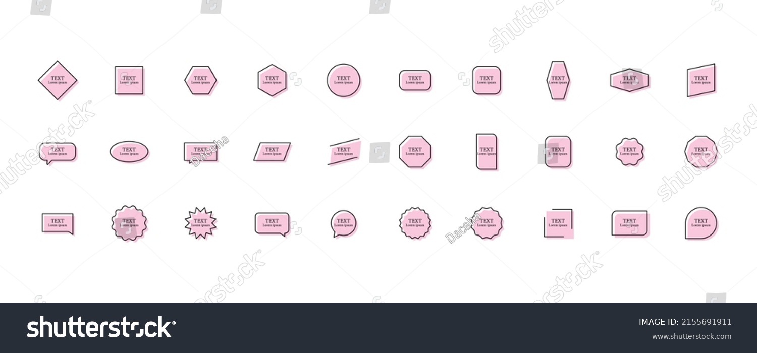Bubble Speech Text Box Vector Website Stock Vector (Royalty Free ...