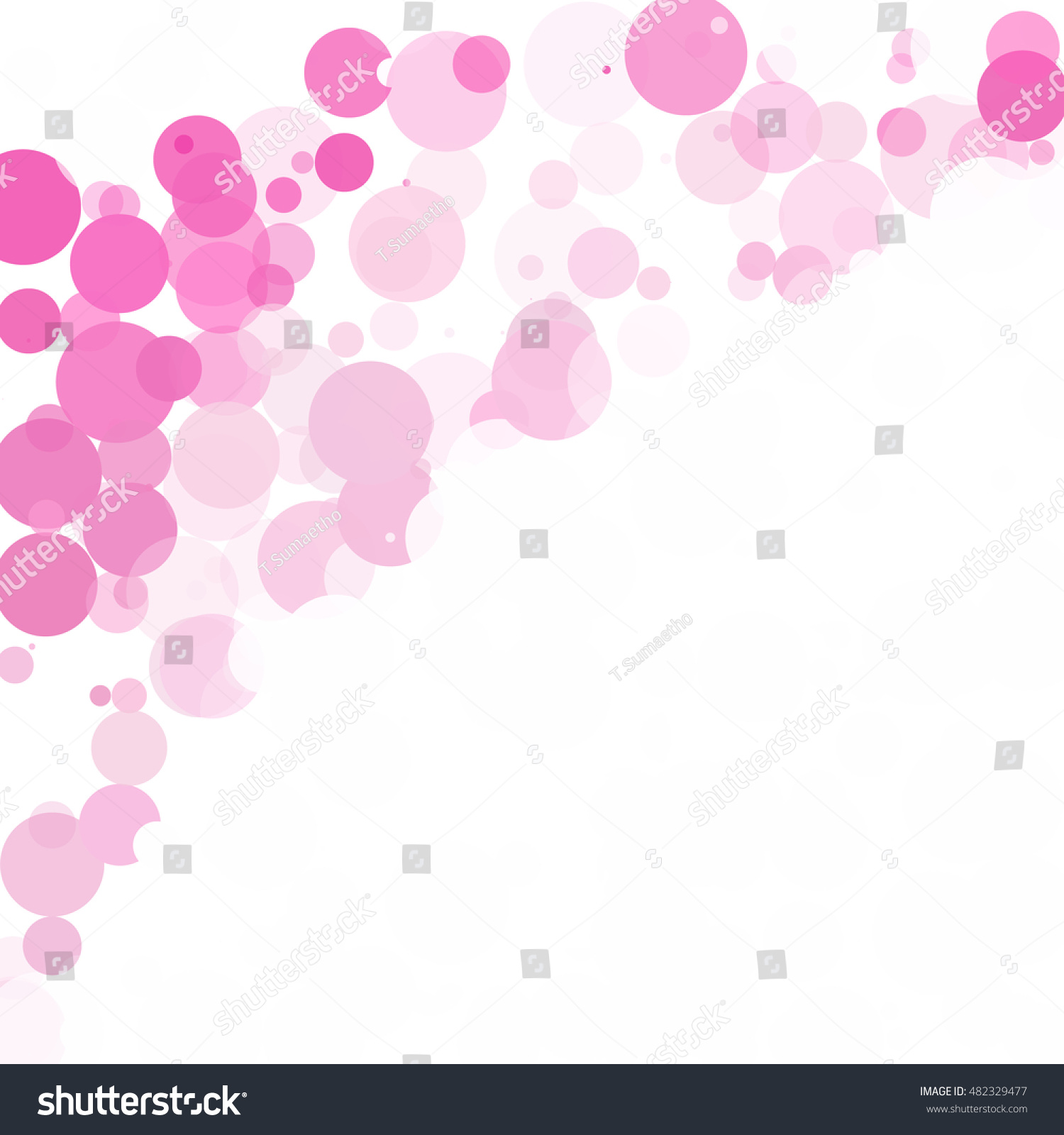 Bright Pink Bubbles Background