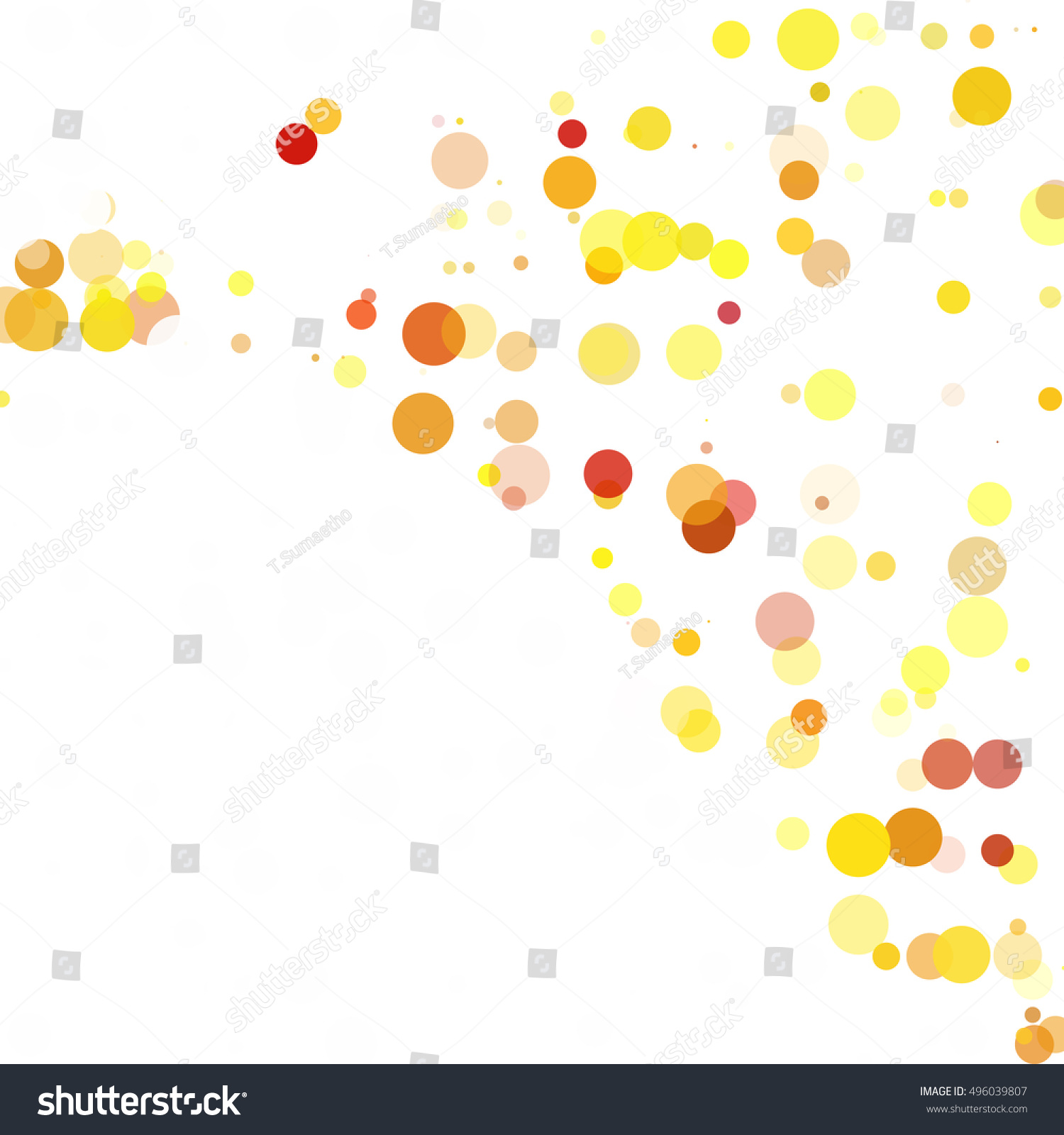 Bubbles Circle Dots Unique Yellow Bright Stock Vector (Royalty Free ...
