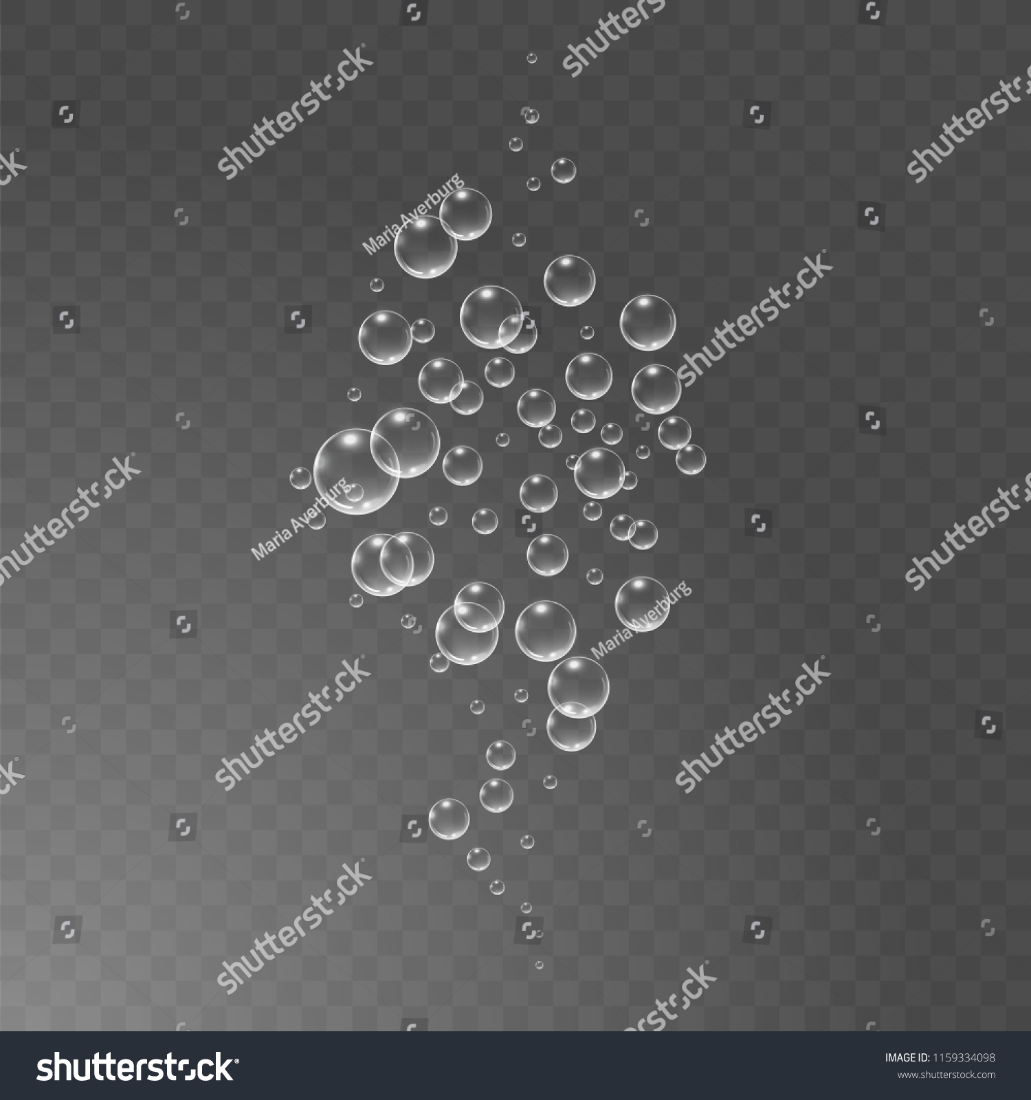 Bubbles Under Water Vector Illustration On Stock Vector (Royalty Free ...