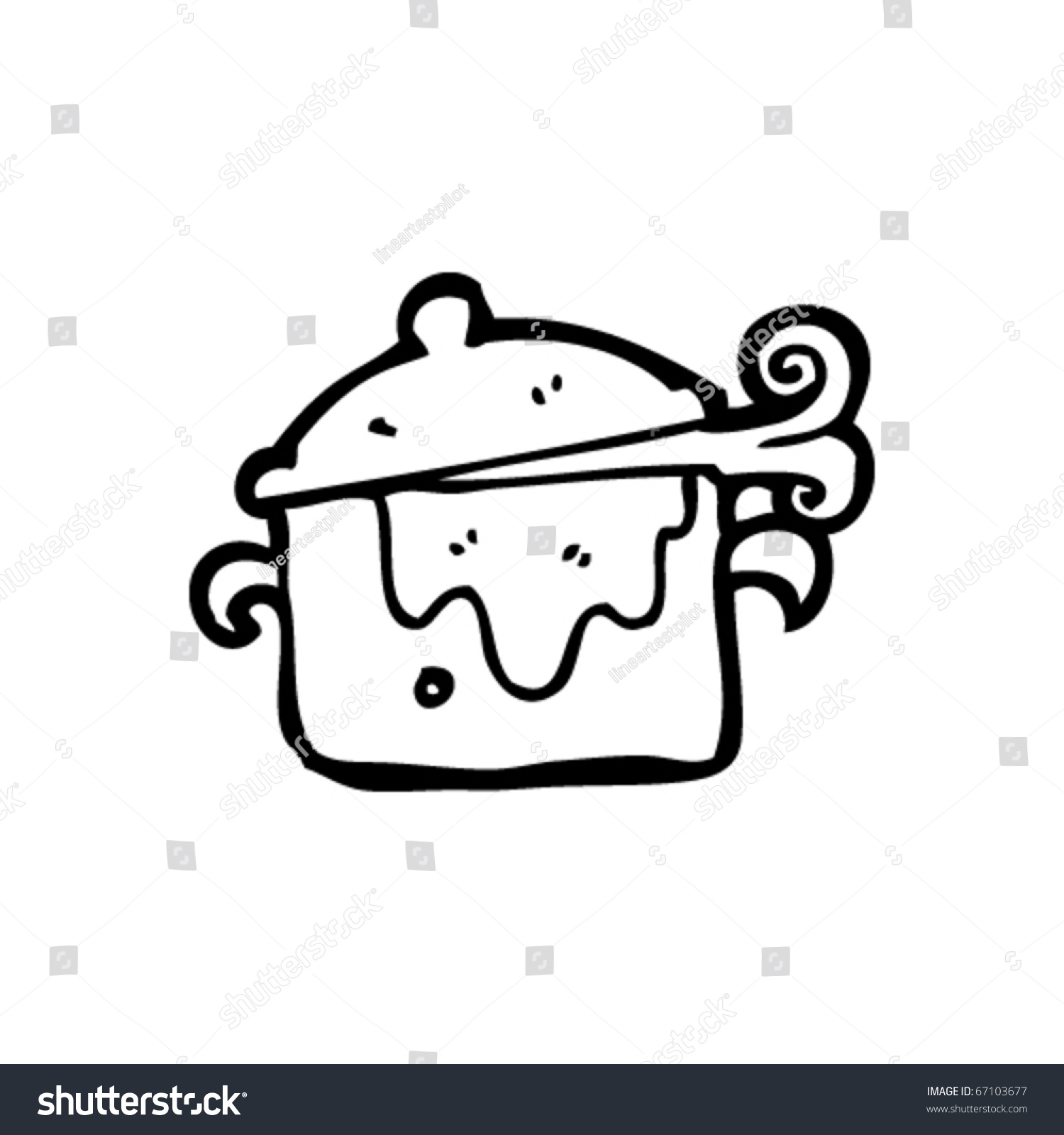 Bubbling Pot Cartoon Stock Vector (Royalty Free) 67103677 | Shutterstock