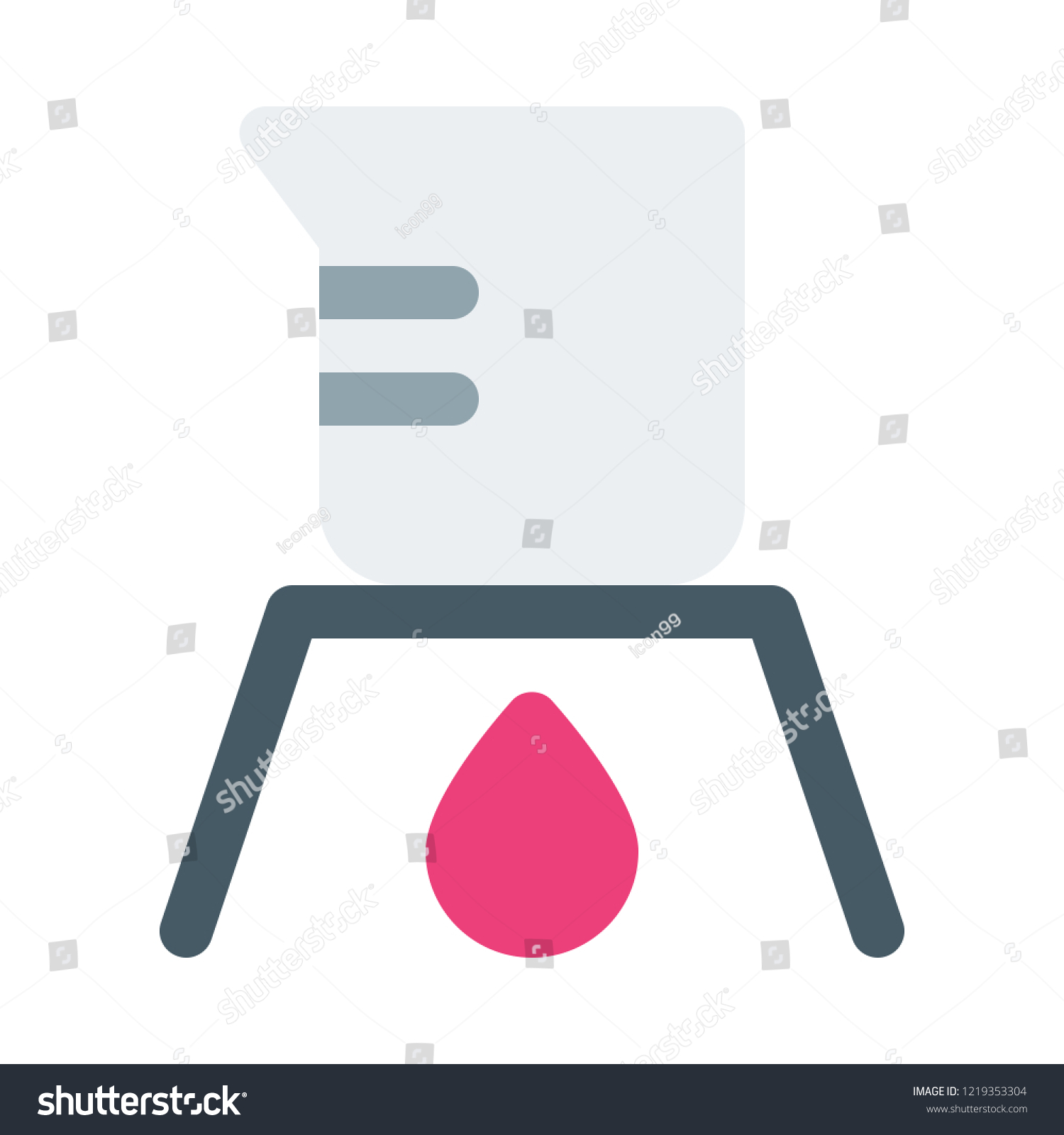Buchner Flask Burner Stock Vector (Royalty Free) 1219353304