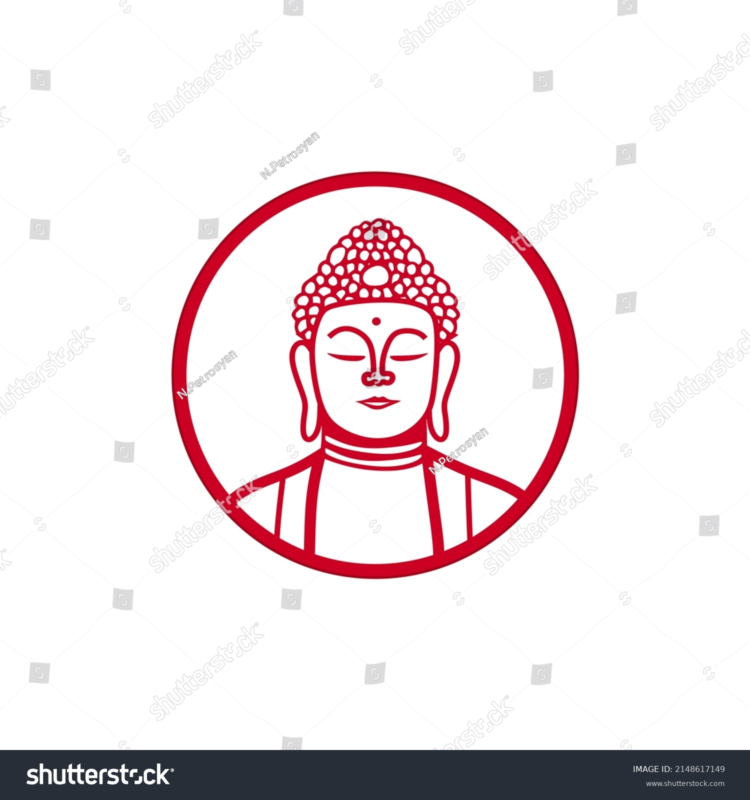 Buddha Logo Vector Design Logo Design Stock Vector (Royalty Free ...