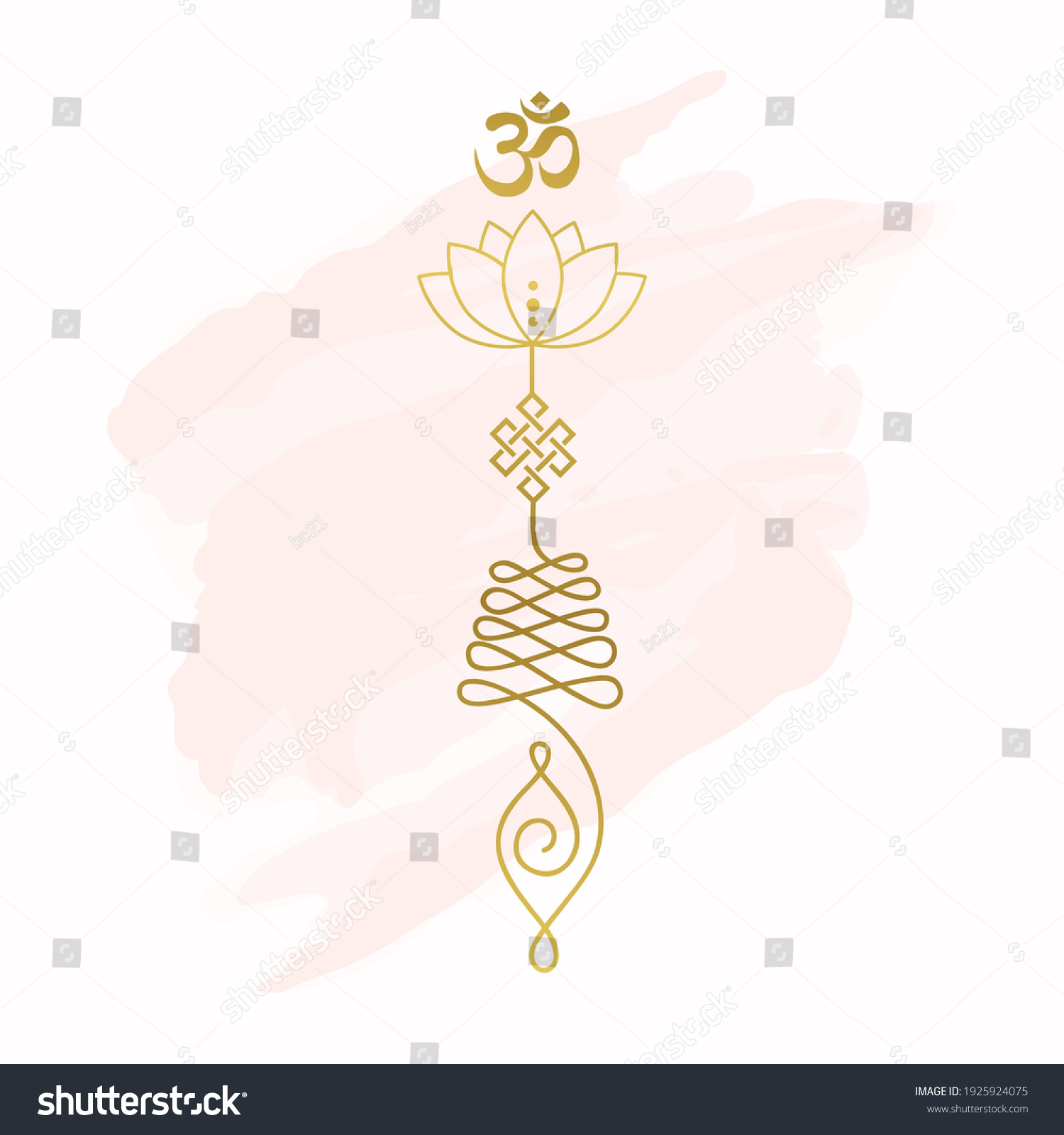 Buddhist Symbol Life Path Stock Vector (Royalty Free) 1925924075 ...