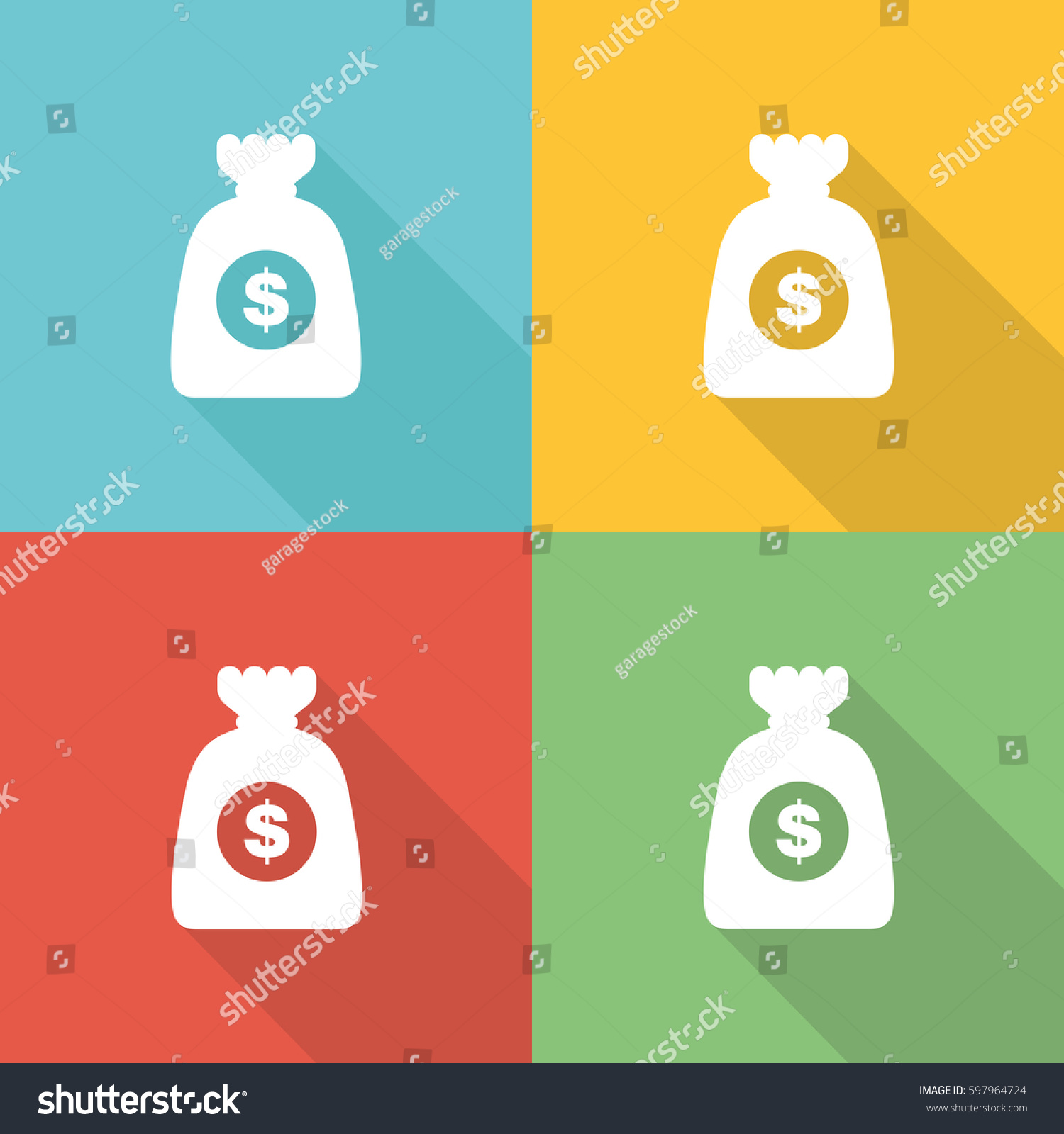 Budget Flat Icon Concept Stock Vector (Royalty Free) 597964724 ...