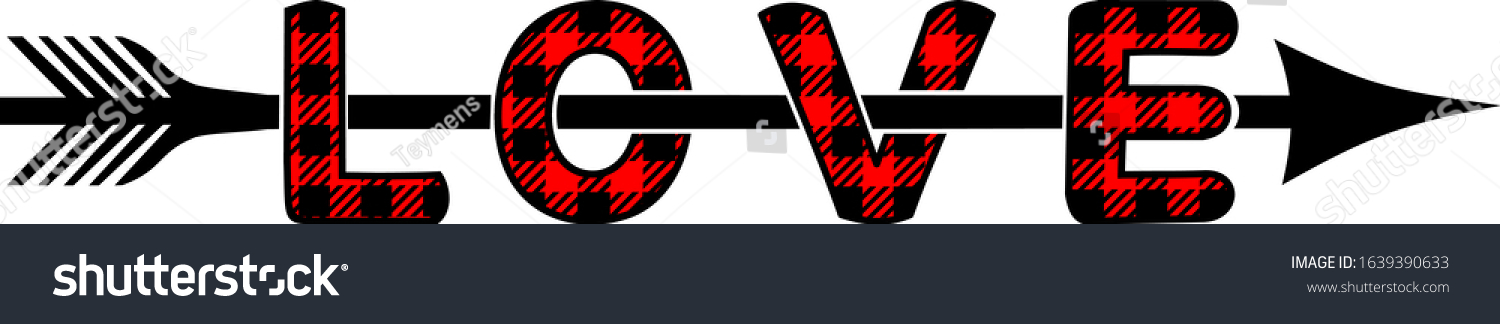 Buffalo Design Love Text Vector Eps Stock Vector (Royalty Free ...