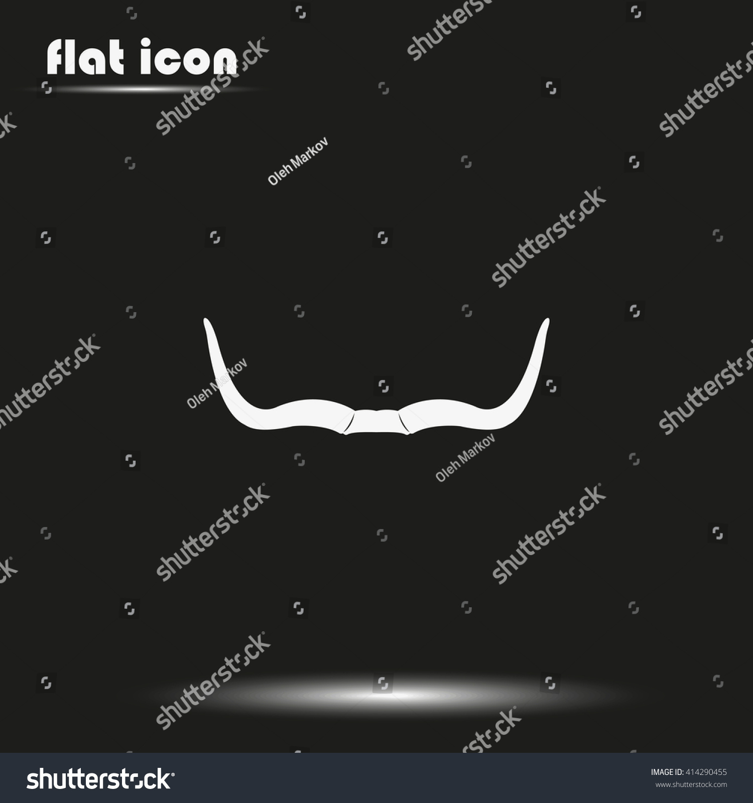 Buffalo Horns Icon Stock Vector (Royalty Free) 414290455 | Shutterstock