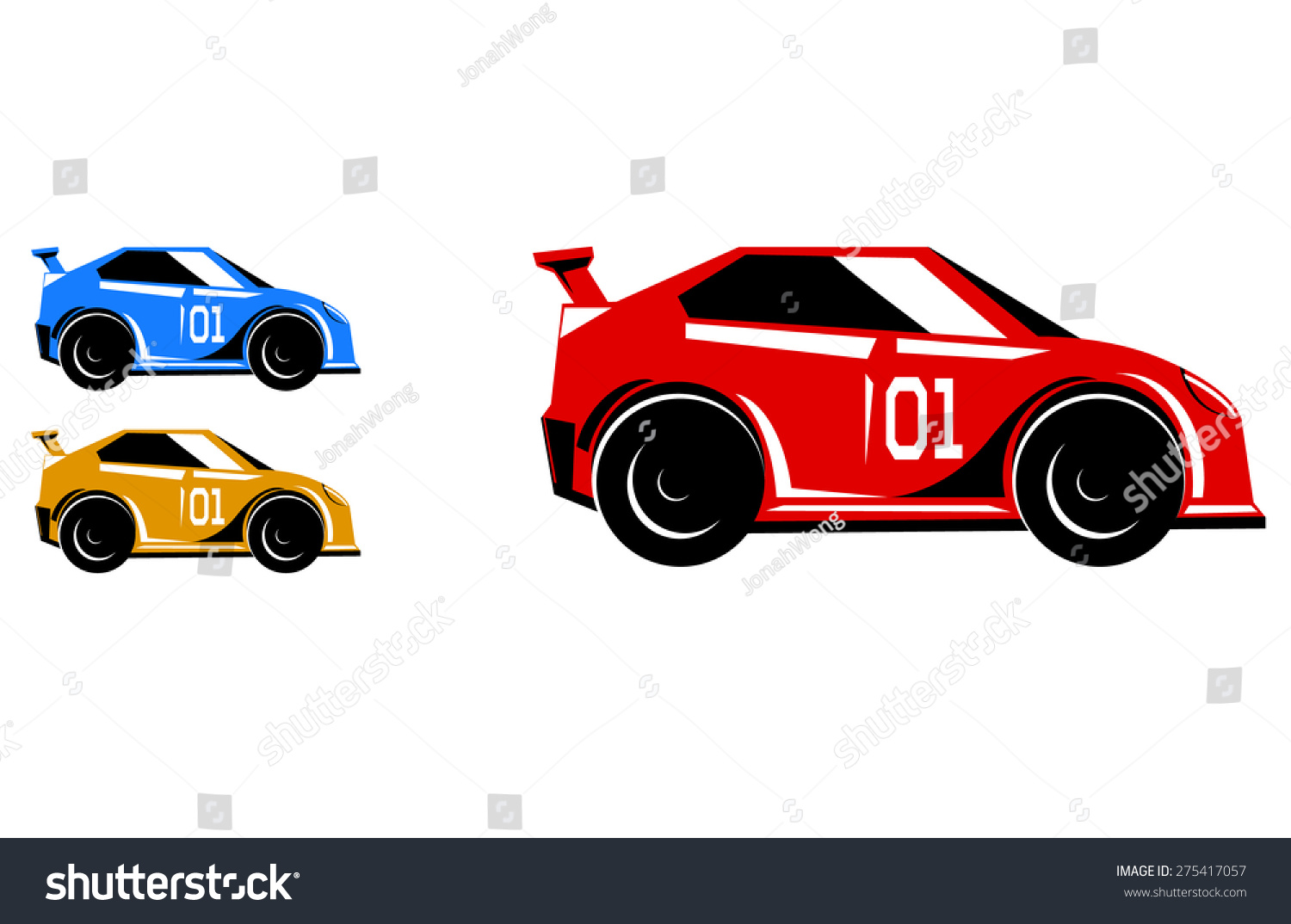 Buggy Shape Race Car Vector Stock Vector (Royalty Free) 275417057