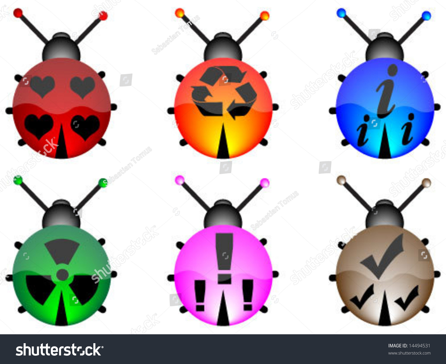 Bugs Symbols Stock Vector (Royalty Free) 14494531 | Shutterstock
