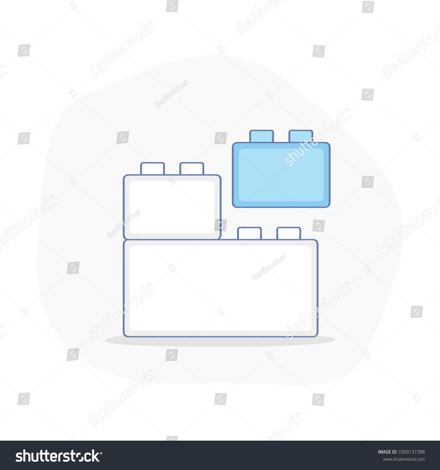 Vektor Stok Build Wall Blocks Bricks System Symbol (Tanpa Royalti ...