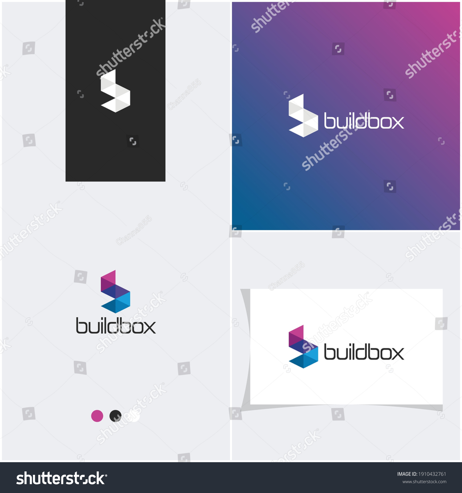 Build Box Logo Design Template Stock Vector (Royalty Free) 1910432761 ...