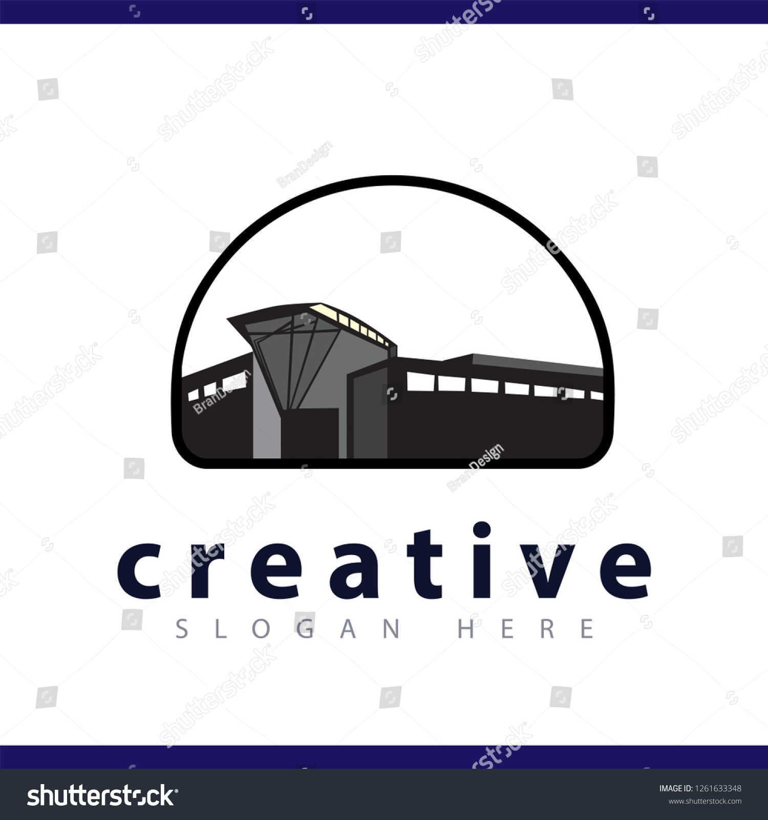 Build Monument Logo Vector Template Stock Vector (Royalty Free ...