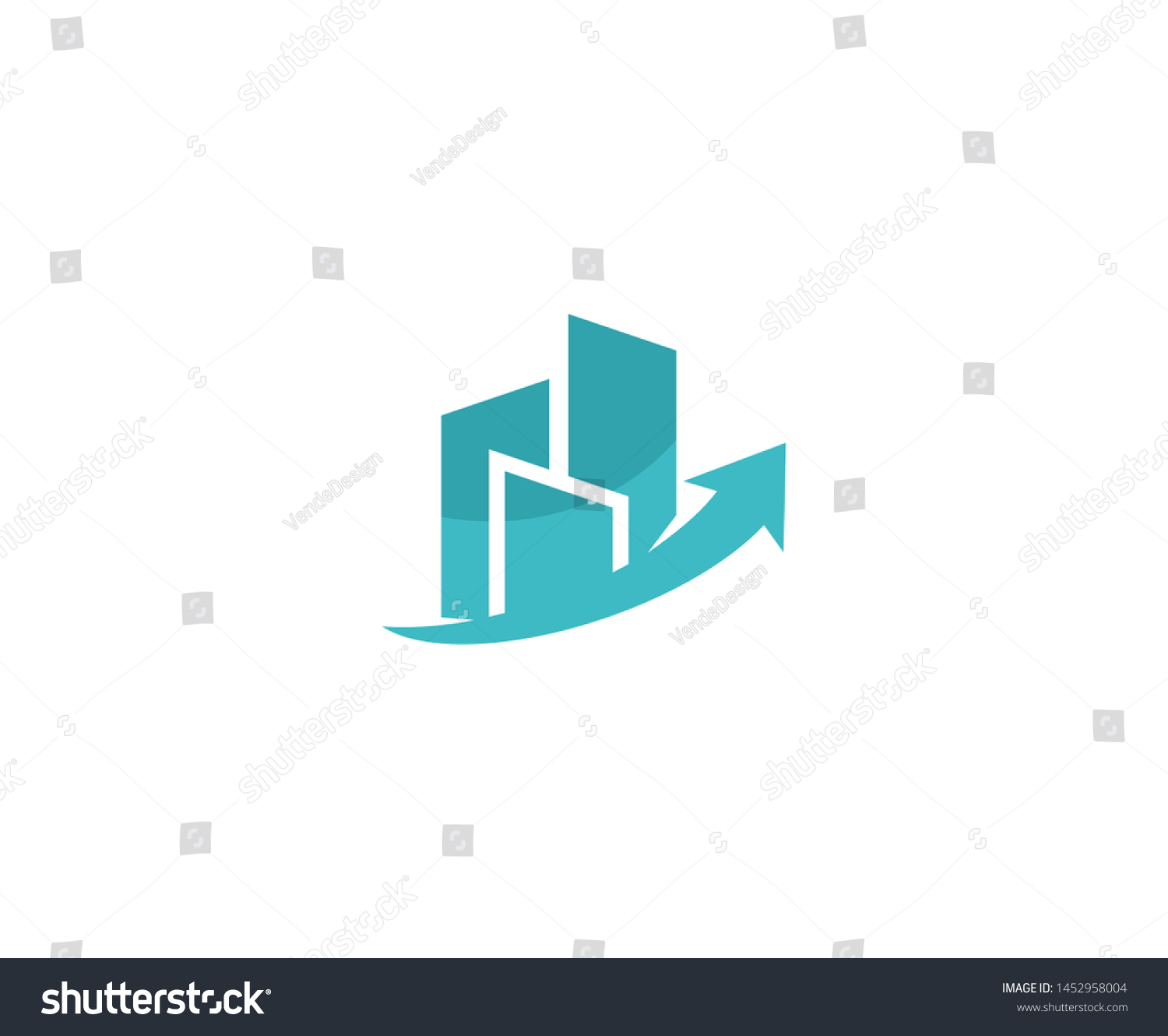 Building Arrow Logo Vector City Stock Vector (Royalty Free) 1452958004 ...
