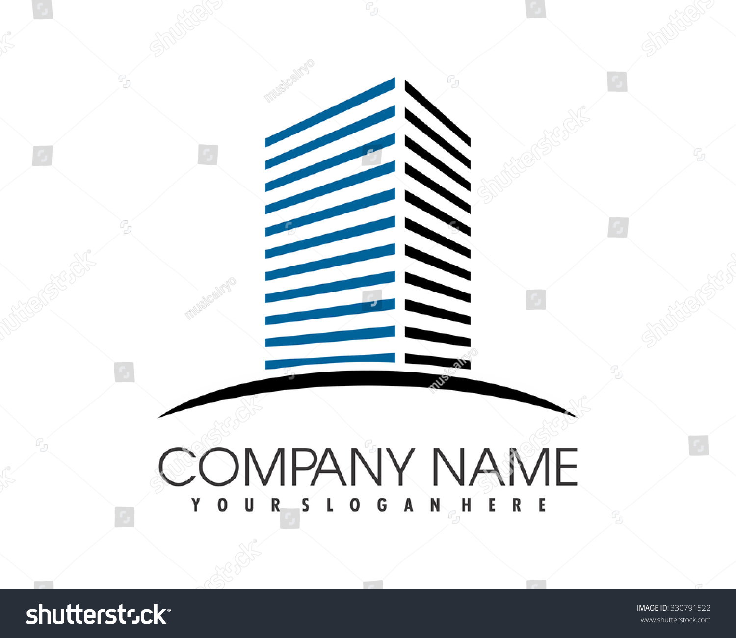 Building Block Vector Silhouette Logo Image Stock Vector (Royalty Free ...
