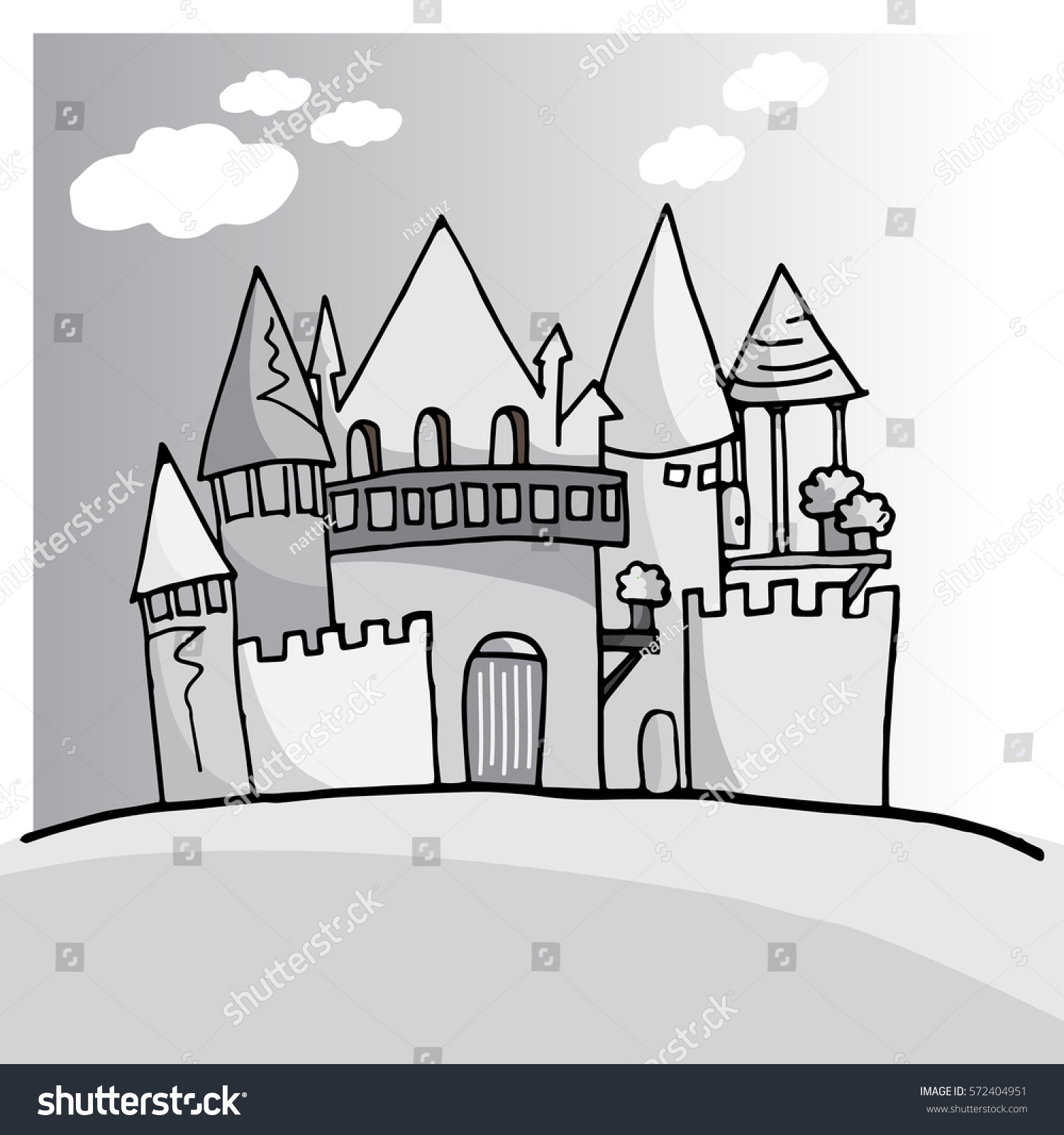 Building Cartoon Vector Character Stock Vector (Royalty Free) 572404951