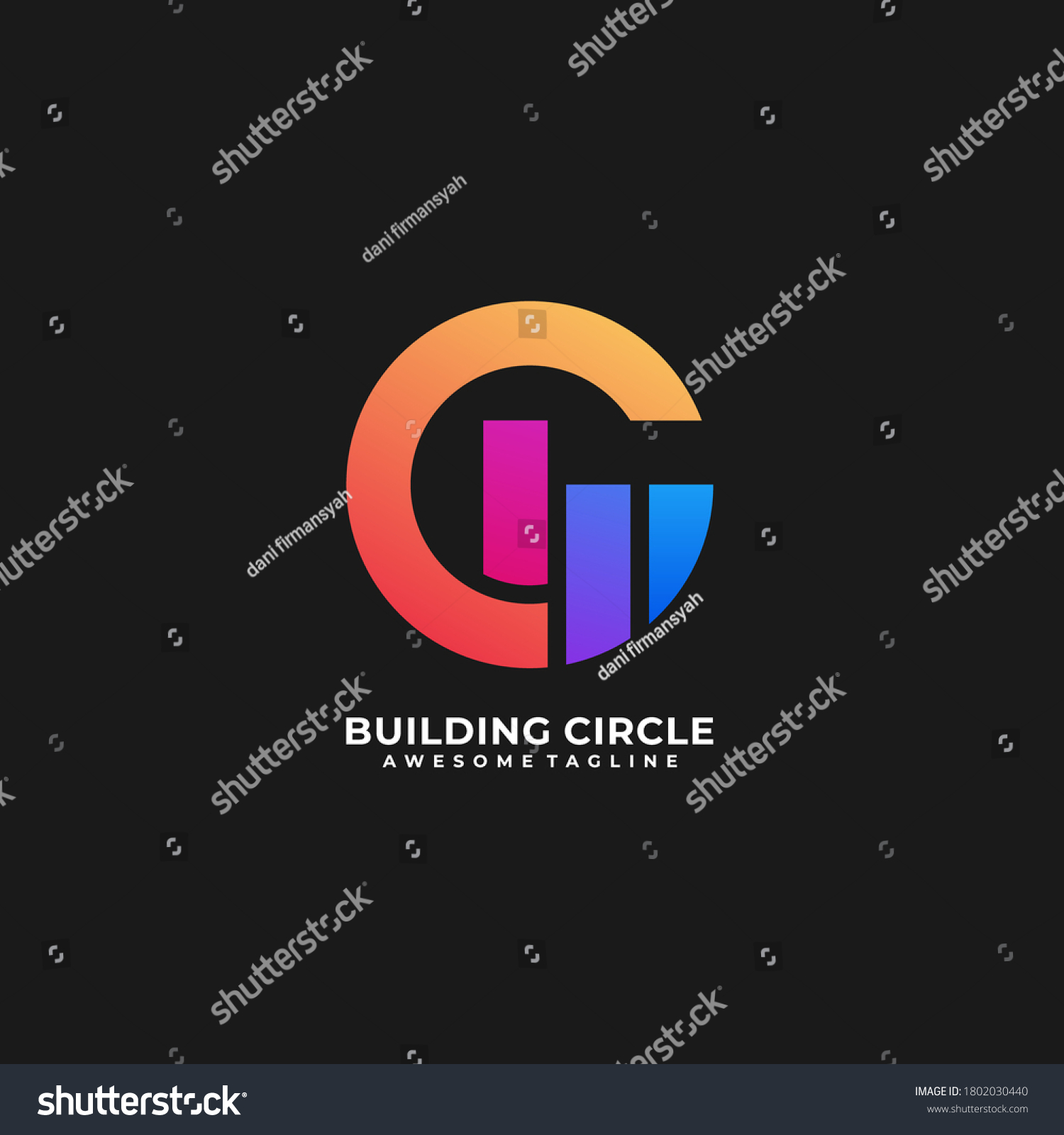 Building Circle Illustration Vector Logo Stock Vector (Royalty Free ...