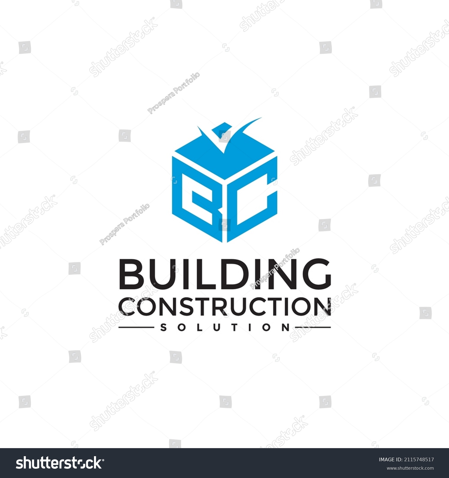 Building Constrution Logo Design Template Stock Vector (Royalty Free ...