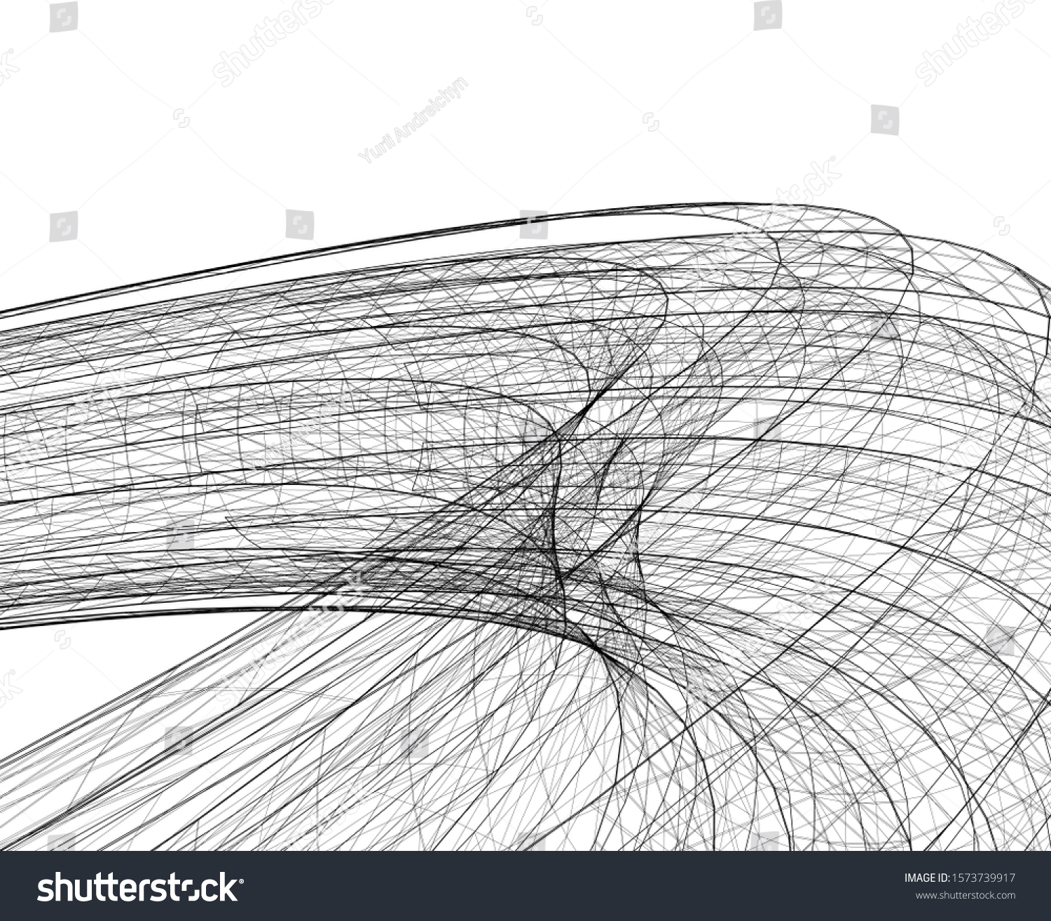 Building 3d Structure Architectural Background Stock Vector (Royalty ...