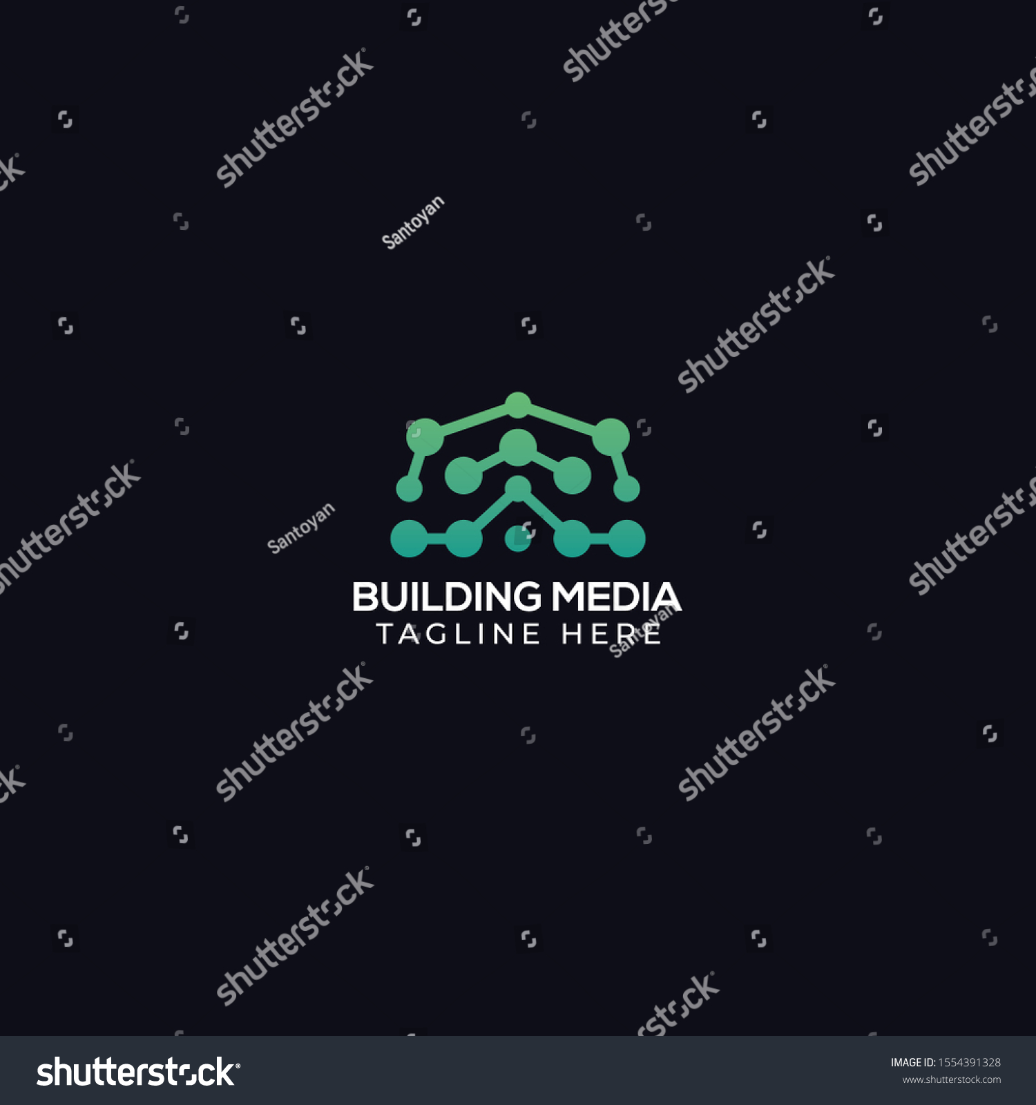 Building Digital Logo Vector Concept Awesome Stock Vector (Royalty Free ...
