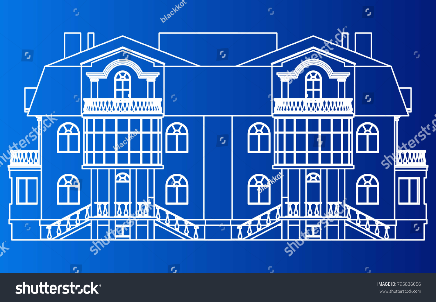 Building Home Vector Eps Stock Vector (Royalty Free) 795836056 ...