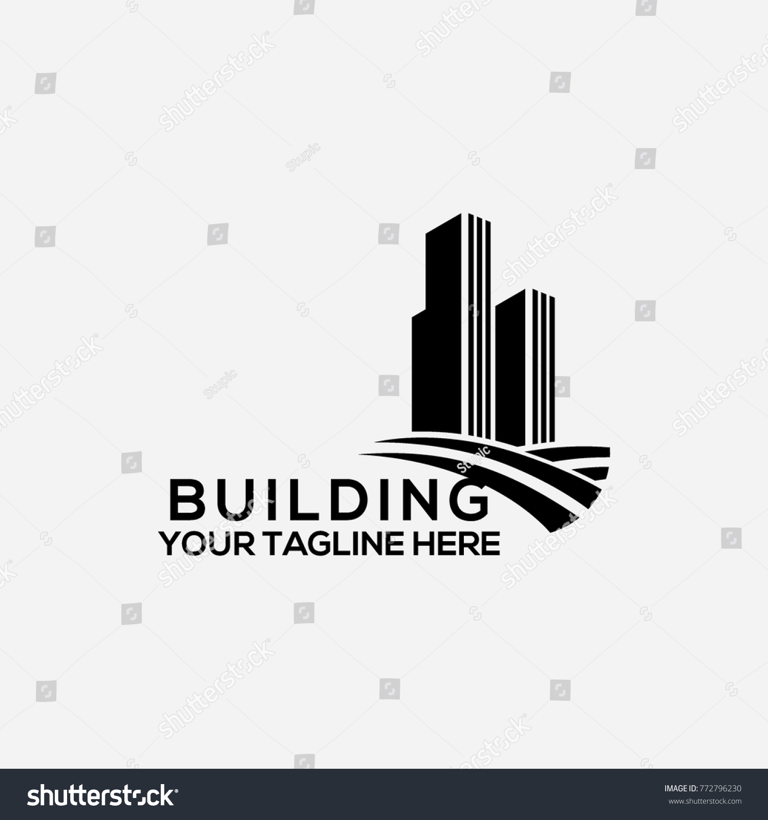 Building House Logo Vector Stock Vector (Royalty Free) 772796230 ...