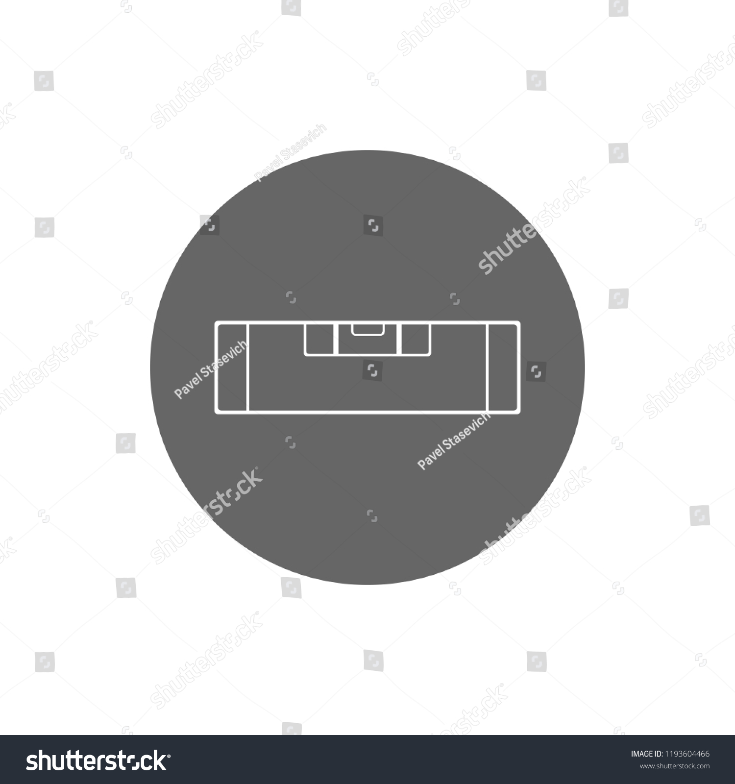 Building Level Icon Bubble Level Vector Stock Vector (Royalty Free ...