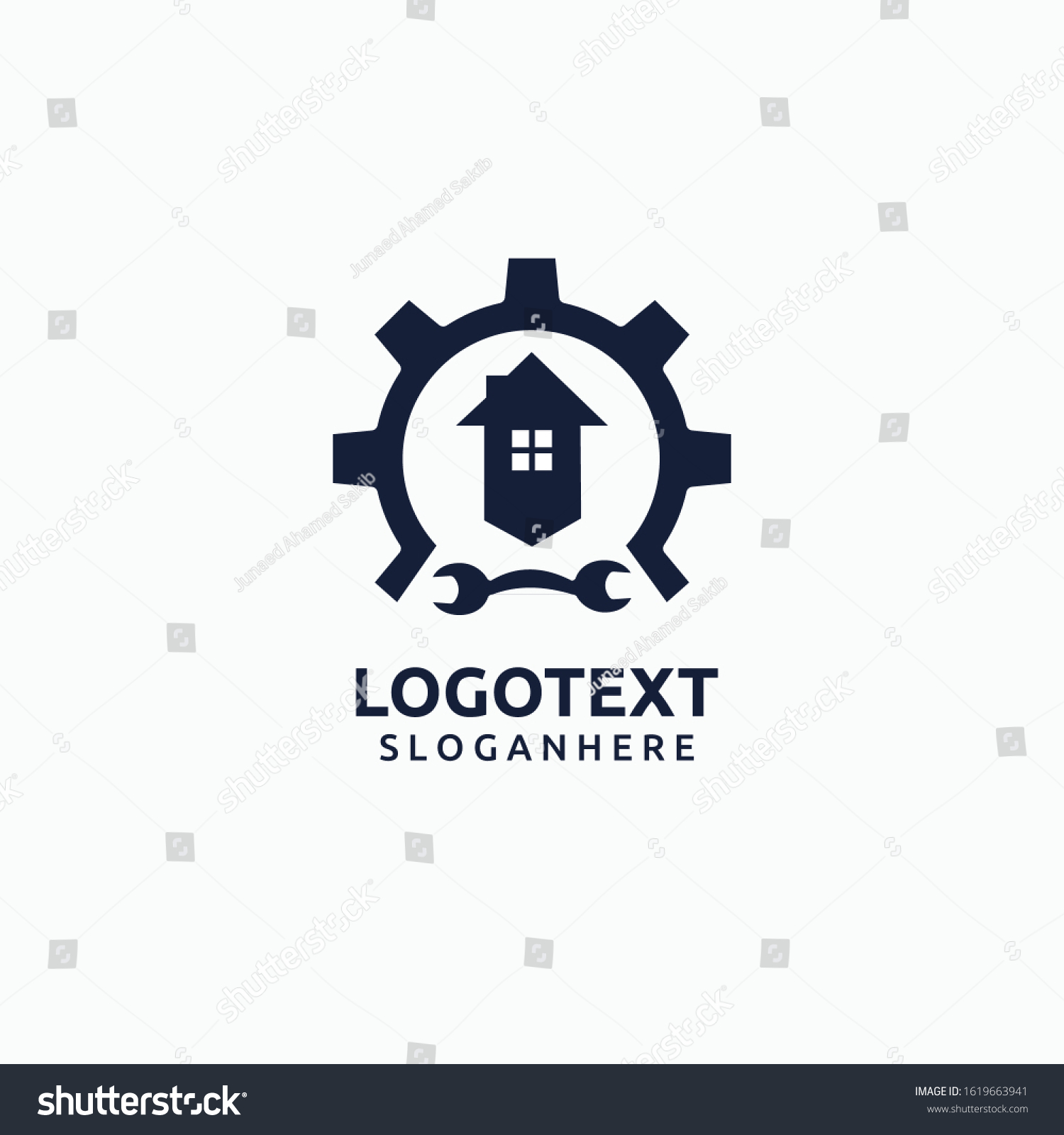 Building Logo Construction Working Industry Concept: เวกเตอร์สต็อก ...