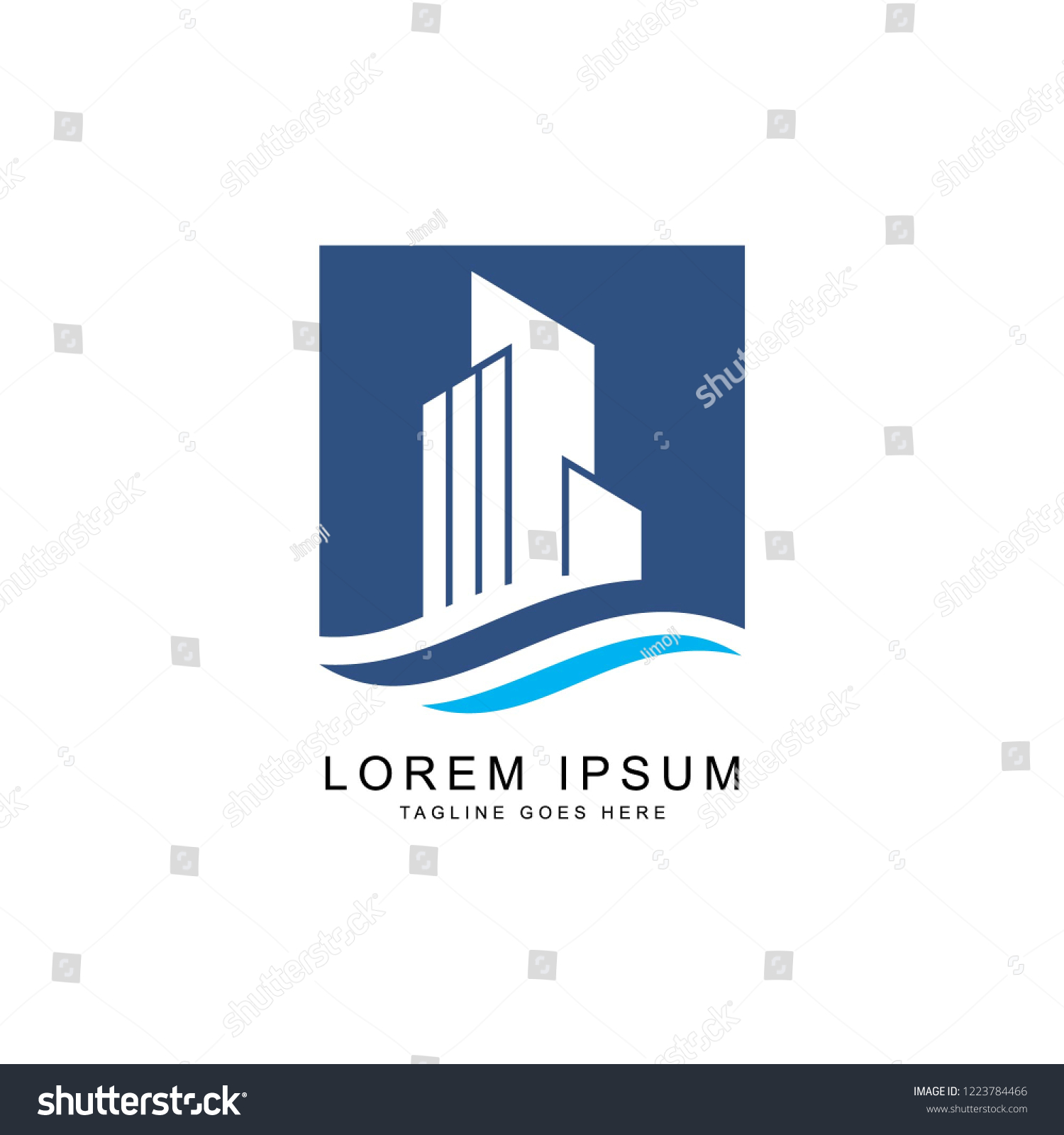 Building Logo Template Stock Vector (Royalty Free) 1223784466 ...