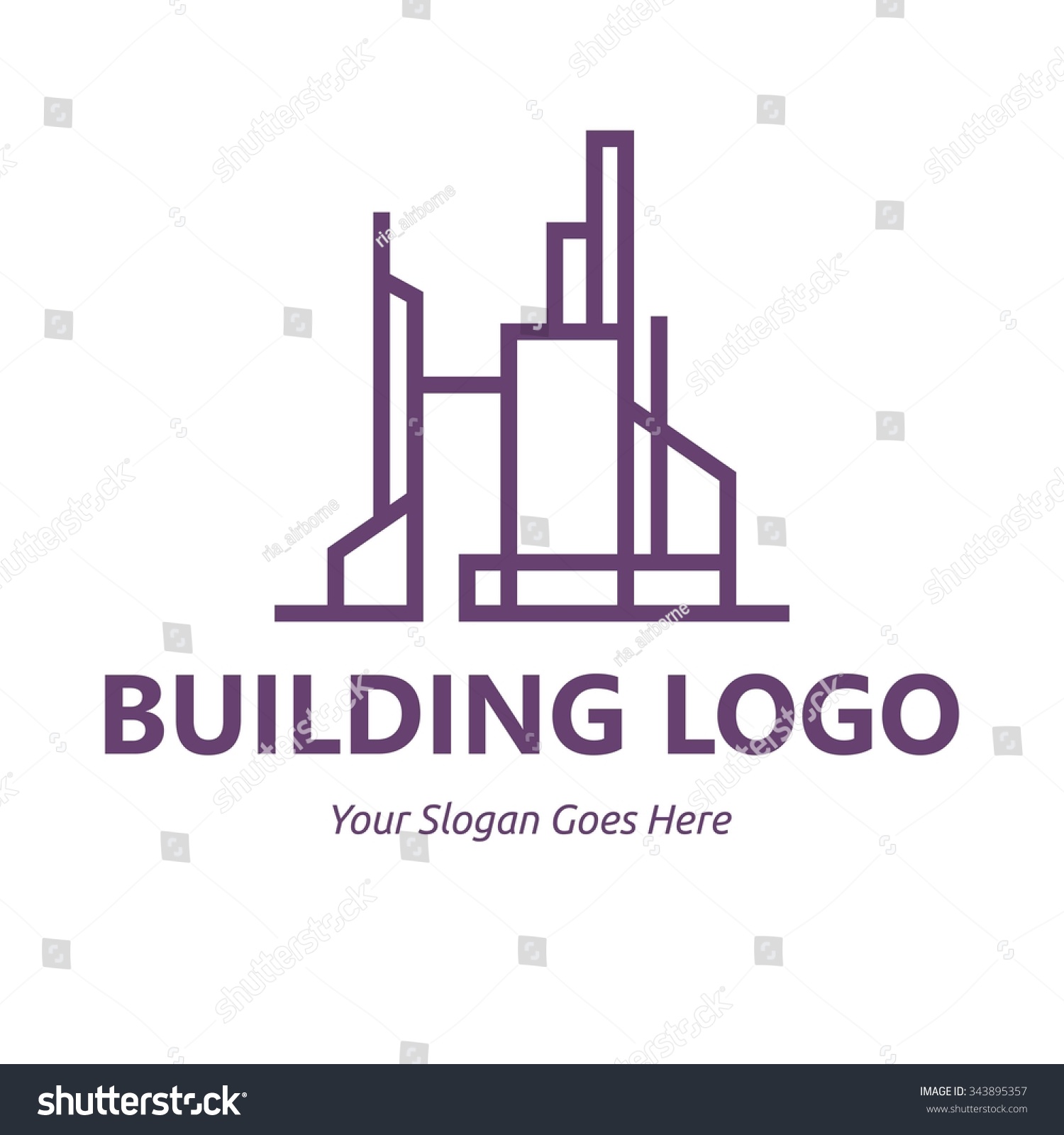 Building Logo Template Stock Vector (Royalty Free) 343895357 | Shutterstock