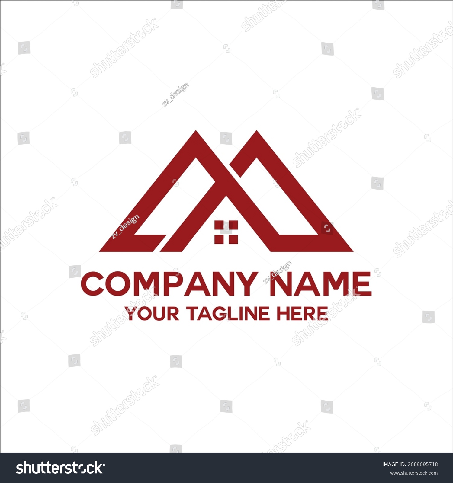 Building Shape Letter M Logo Vector Stock Vector (Royalty Free ...