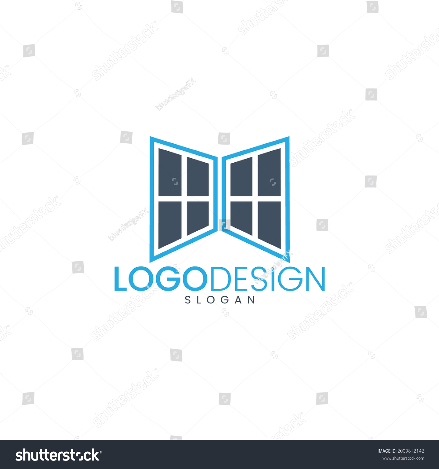 vector del logotipo de windows building.: vector de stock (libre de ...