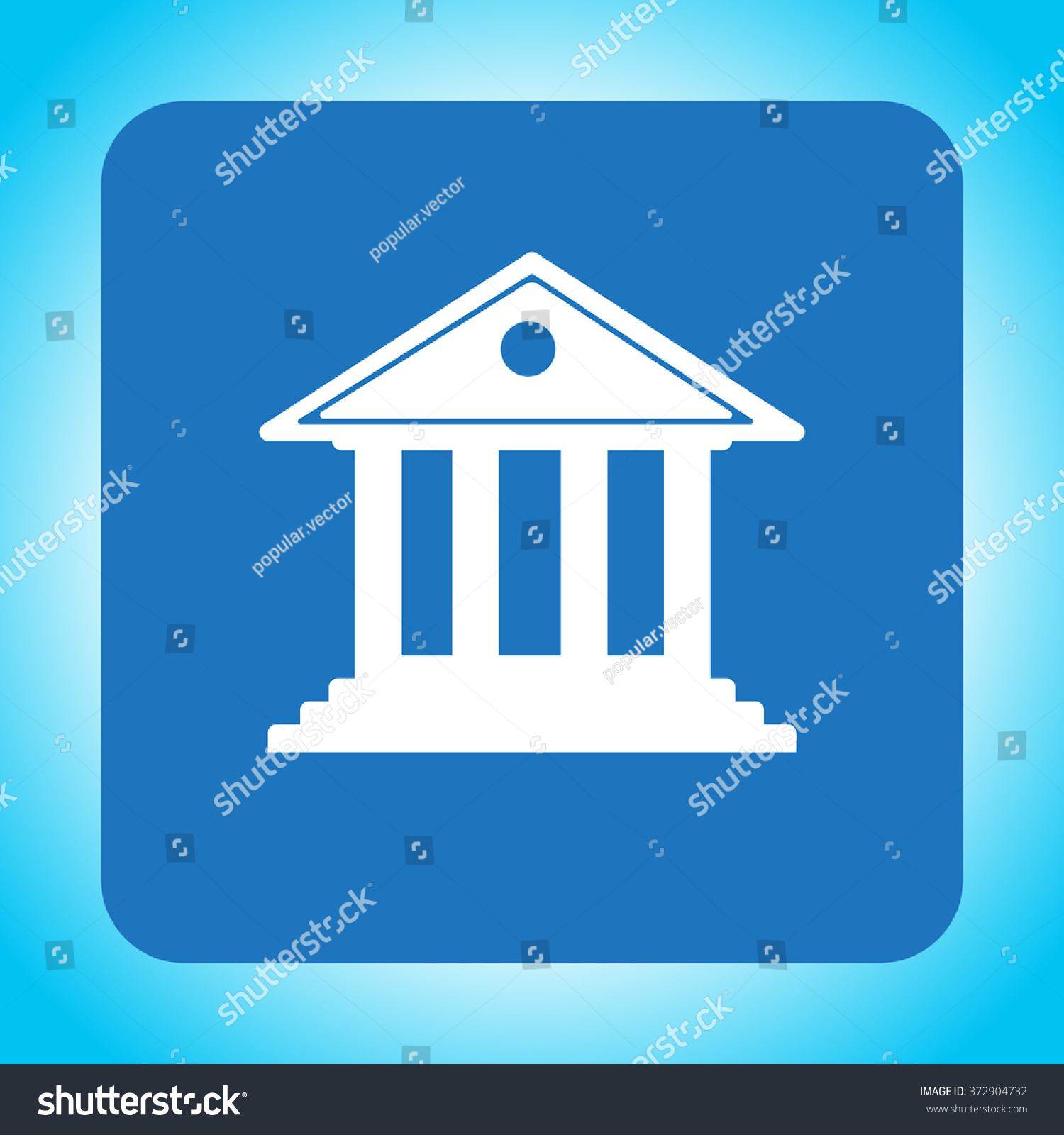 Building Columns Symbol Vector Illustration Stock Vector (Royalty Free ...