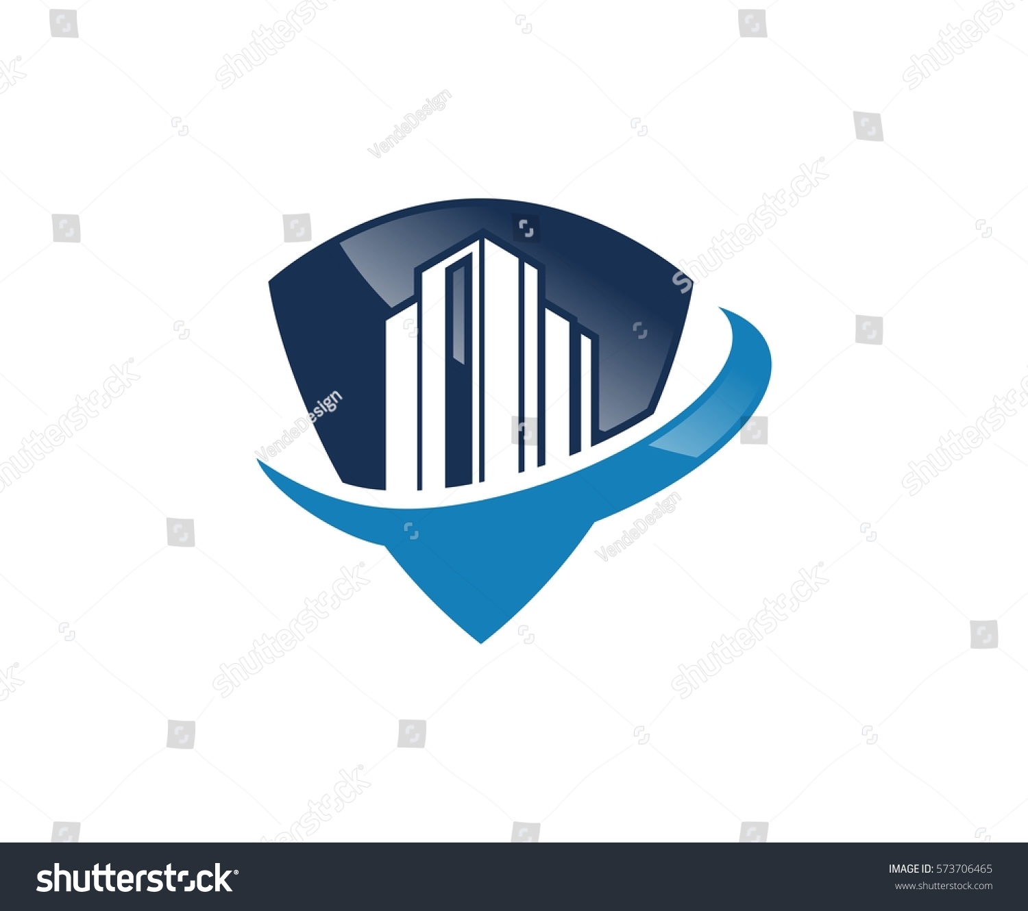 Logo de los edificios: vector de stock (libre de regalías) 573706465