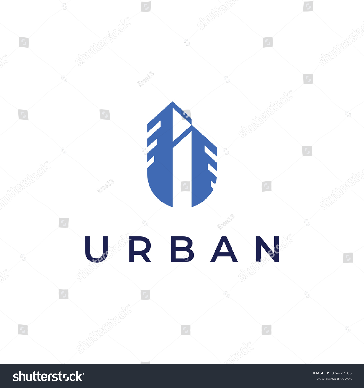 Buildings Logo Vector Modern Simple Letter Stock Vector (Royalty Free ...