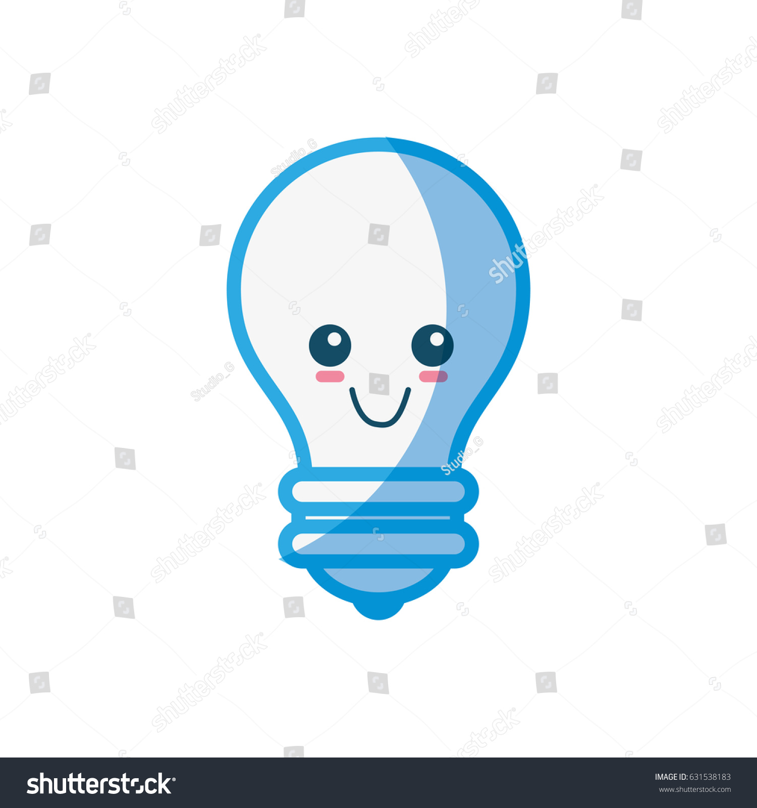 Bulb Cute Cartoon Stock Vector (Royalty Free) 631538183 | Shutterstock