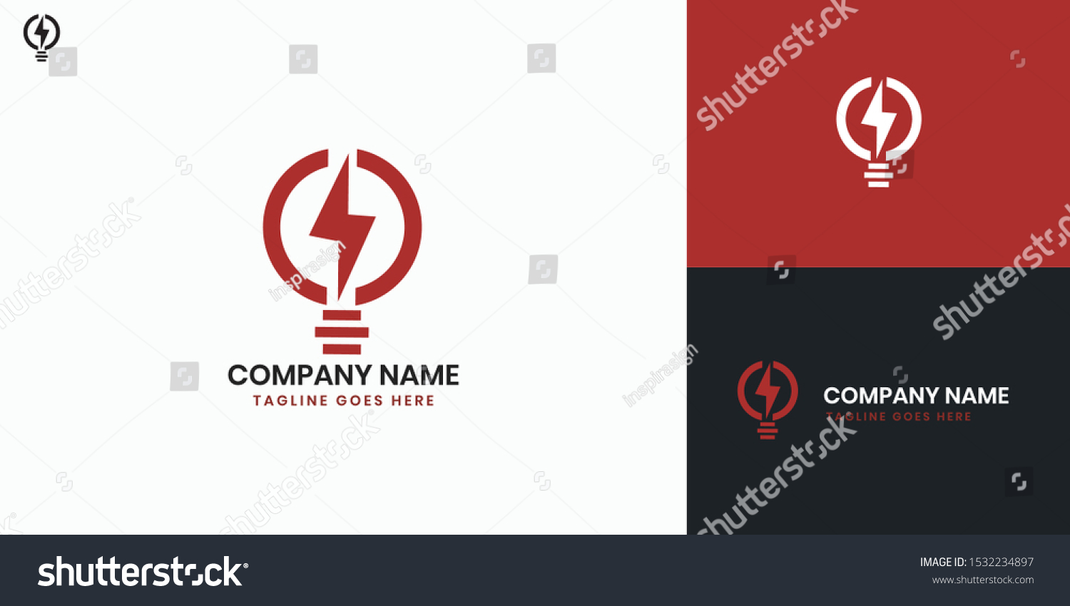 Bulb Lights Logo All Elements On Stock Vector (Royalty Free) 1532234897