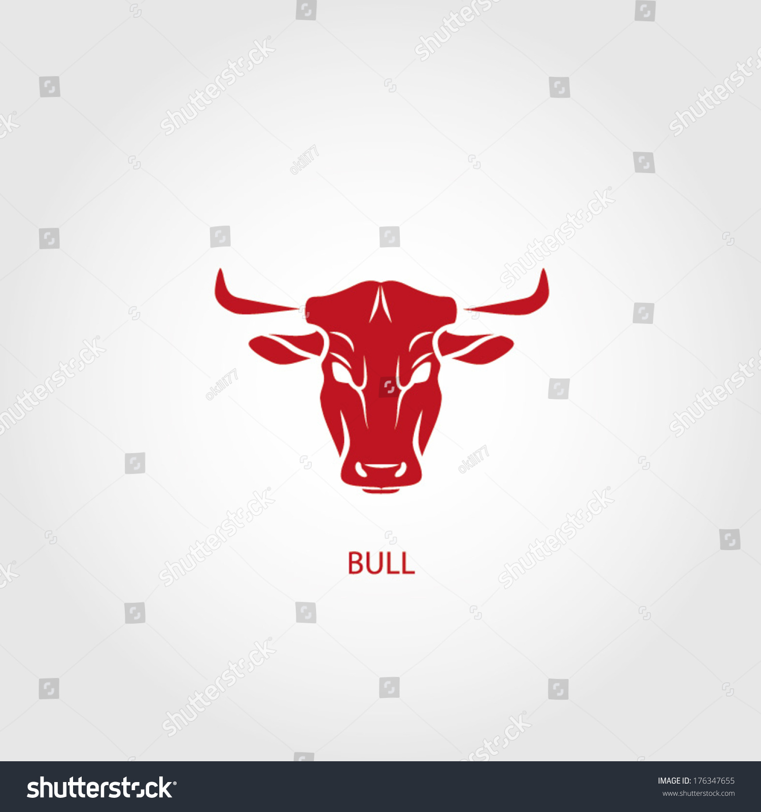 Bull Stock Vector (Royalty Free) 176347655 | Shutterstock