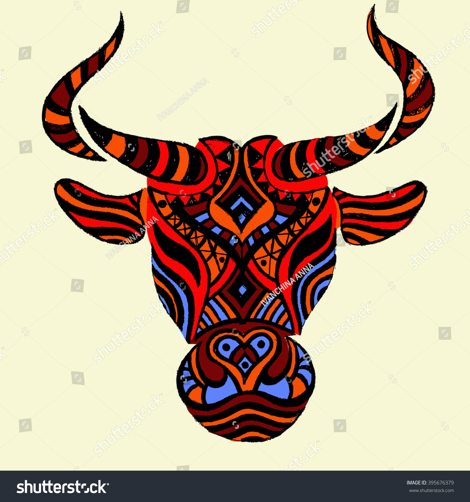 Bull Stock Vector (Royalty Free) 395676379 | Shutterstock