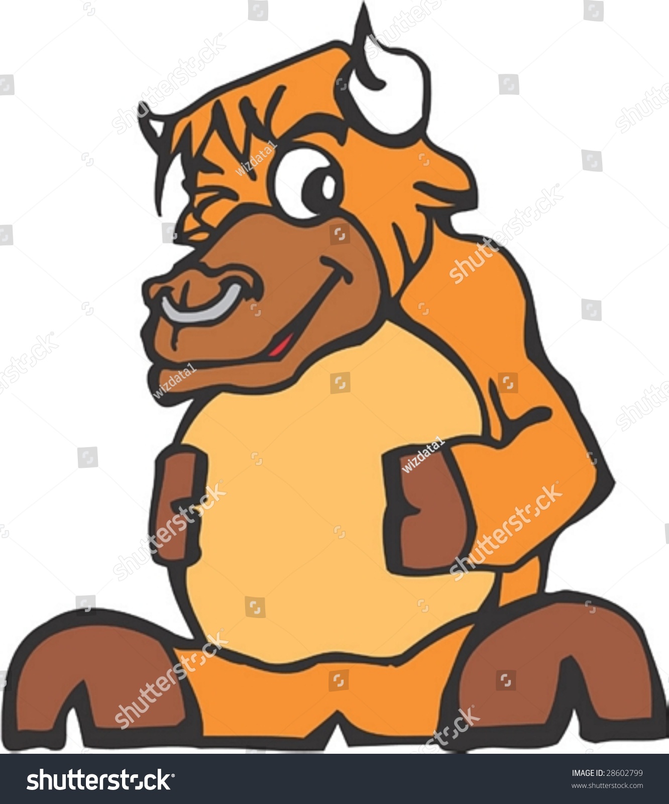 Bull Character Stock Vector (Royalty Free) 28602799