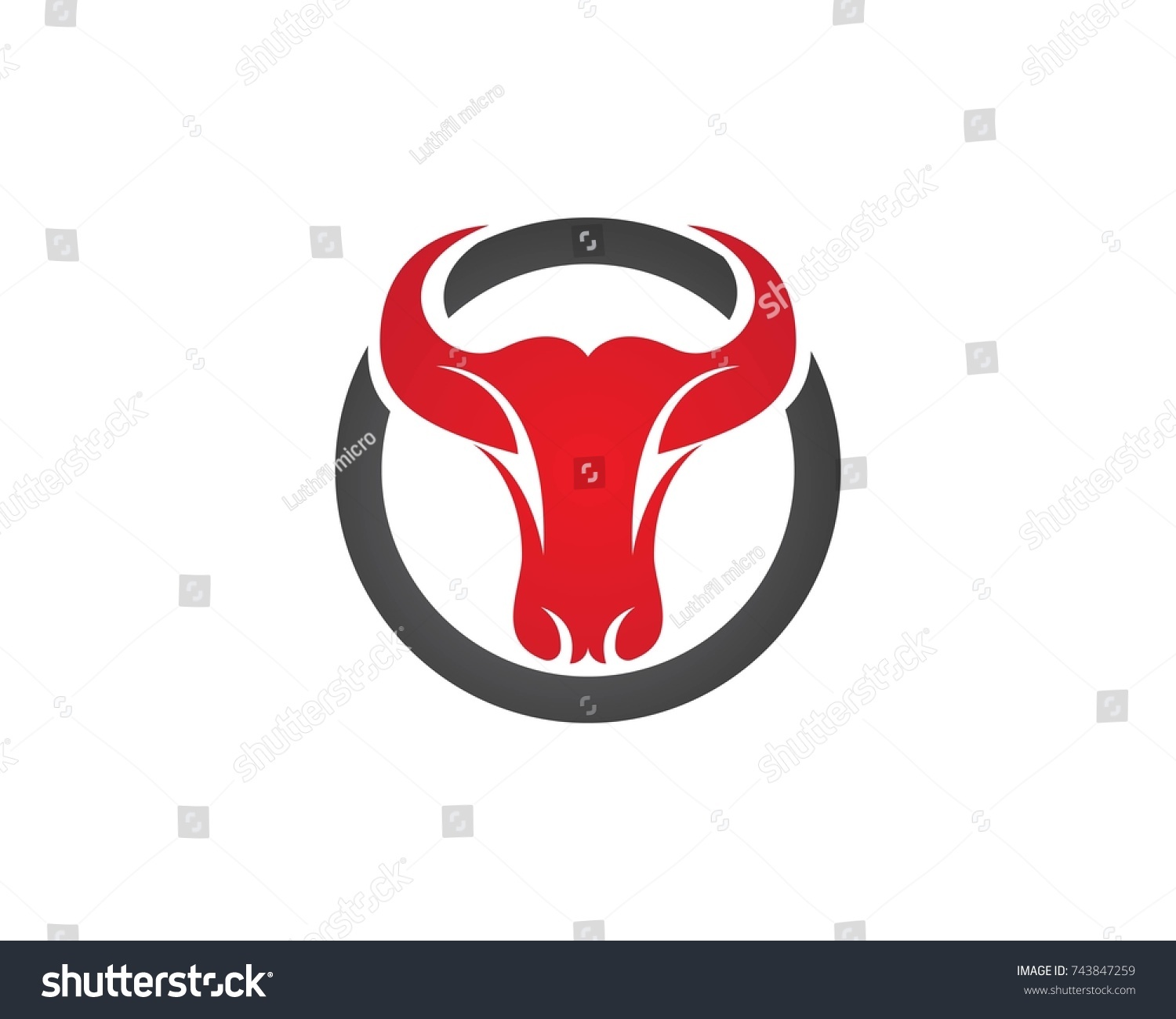 Bull Logos Template Stock Vector (Royalty Free) 743847259 | Shutterstock