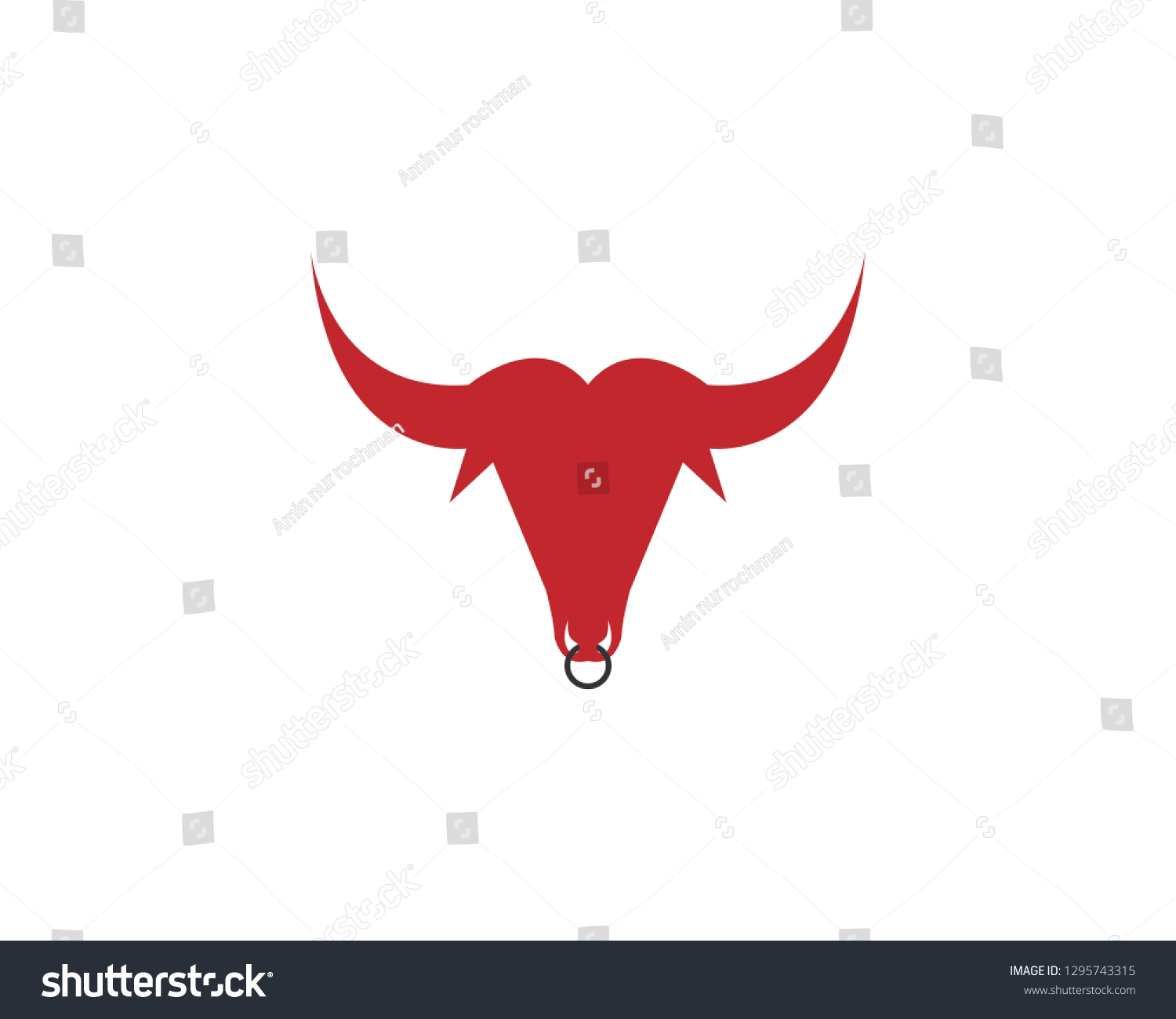 Bull Taurus Logo Template Vector Icon Stock Vector (Royalty Free ...