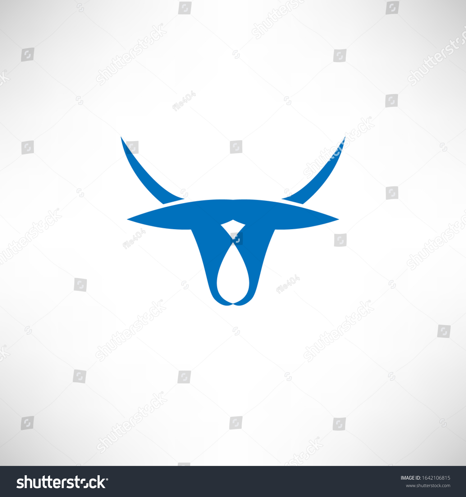 Bull Vector Icon Logo Stock Vector (Royalty Free) 1642106815 | Shutterstock