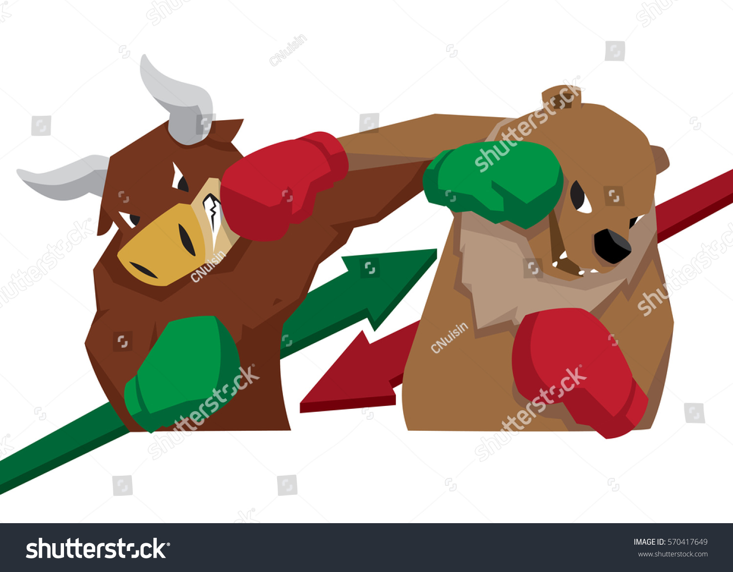 Bull Vs Bear Symbol Stock Market Stock Vector (Royalty Free) 570417649 Bull Vs Bear Symbol Stock Market Stock Vector (Royalty Free) 570417649